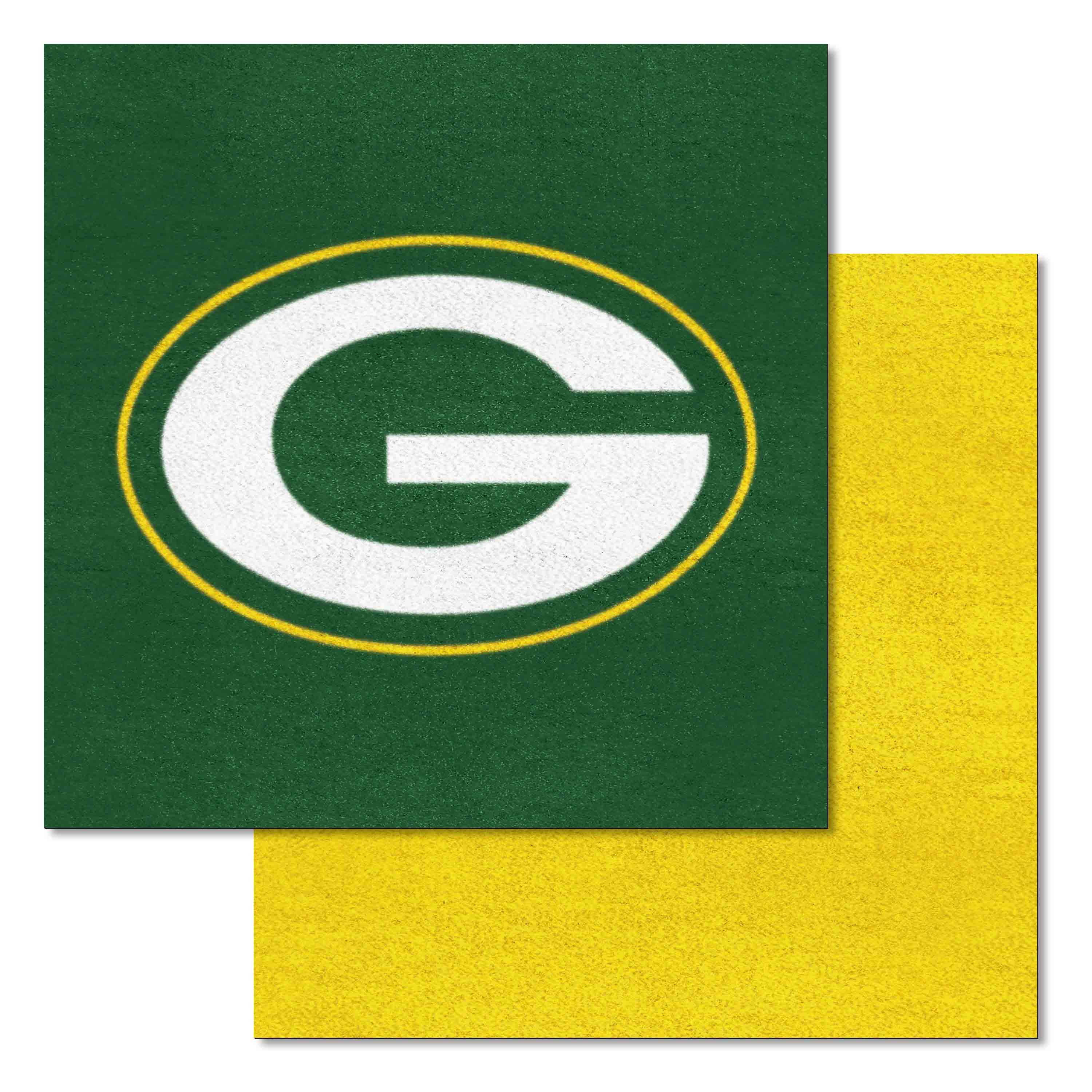 NFL - Green Bay Packers Team Carpet Tiles | Logo Brands