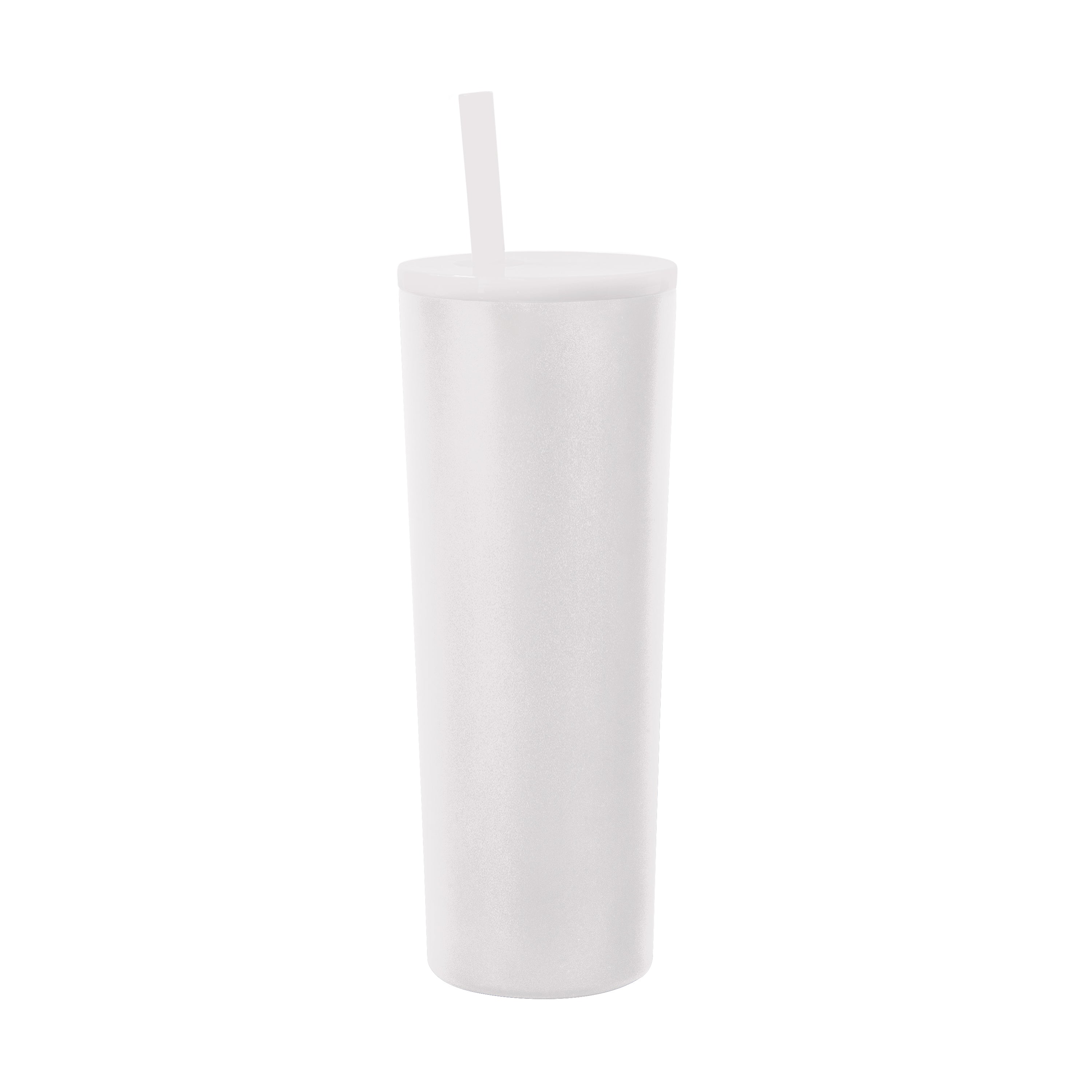 Plain White 30oz SS Straw Tumbler