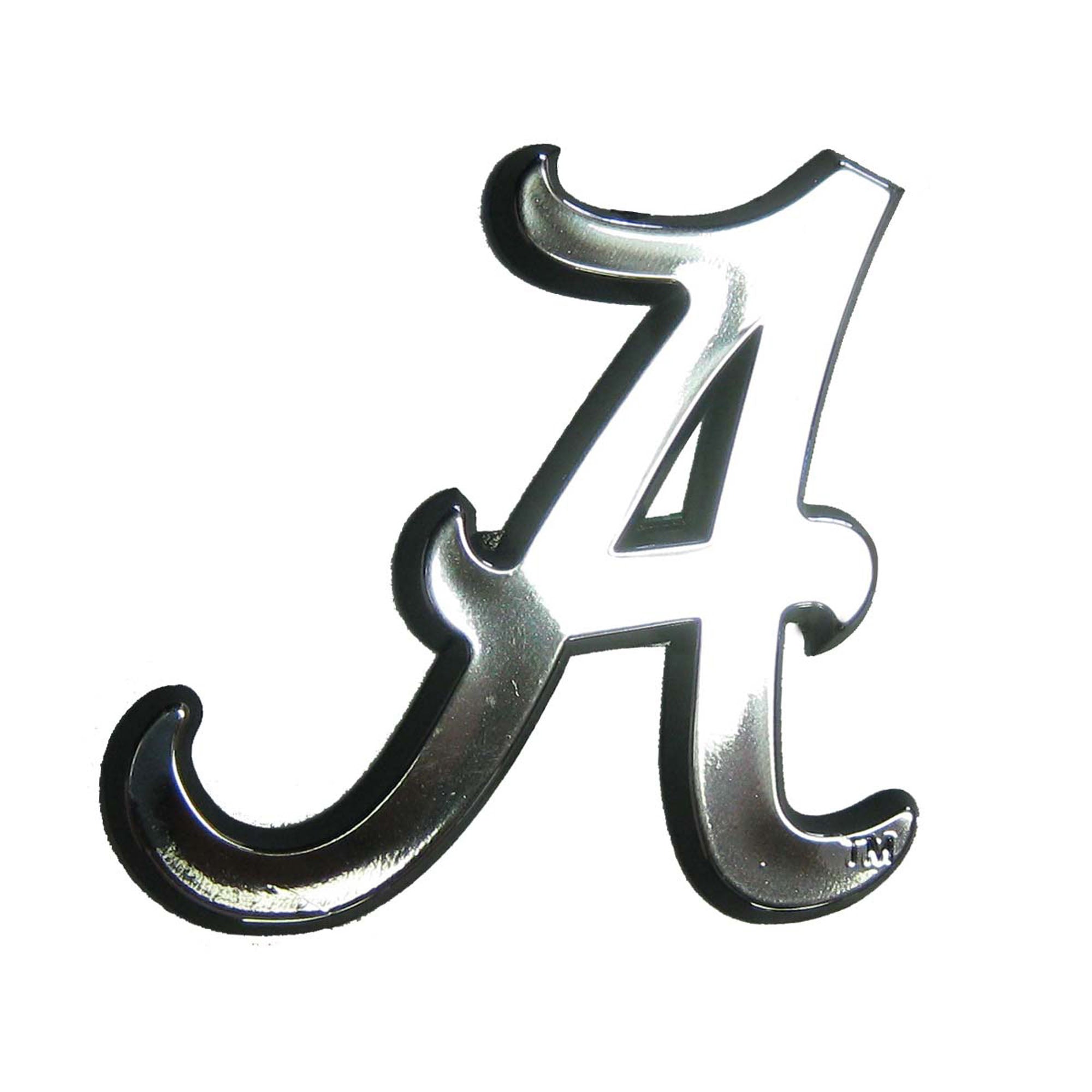 University of Alabama Plastic Chrome Emblem | Logo Brands