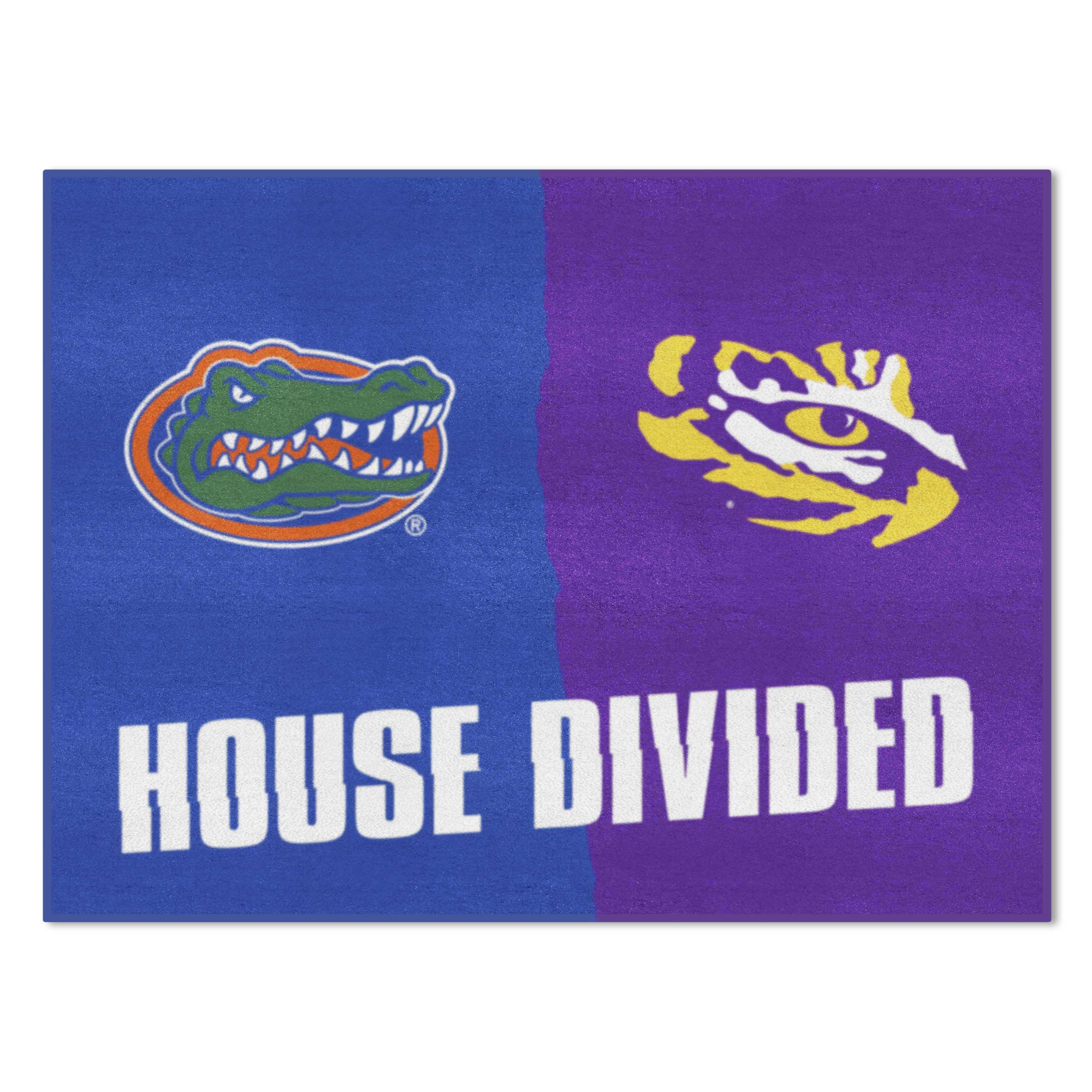 House Divided Mat - Florida / LSU | Logo Brands
