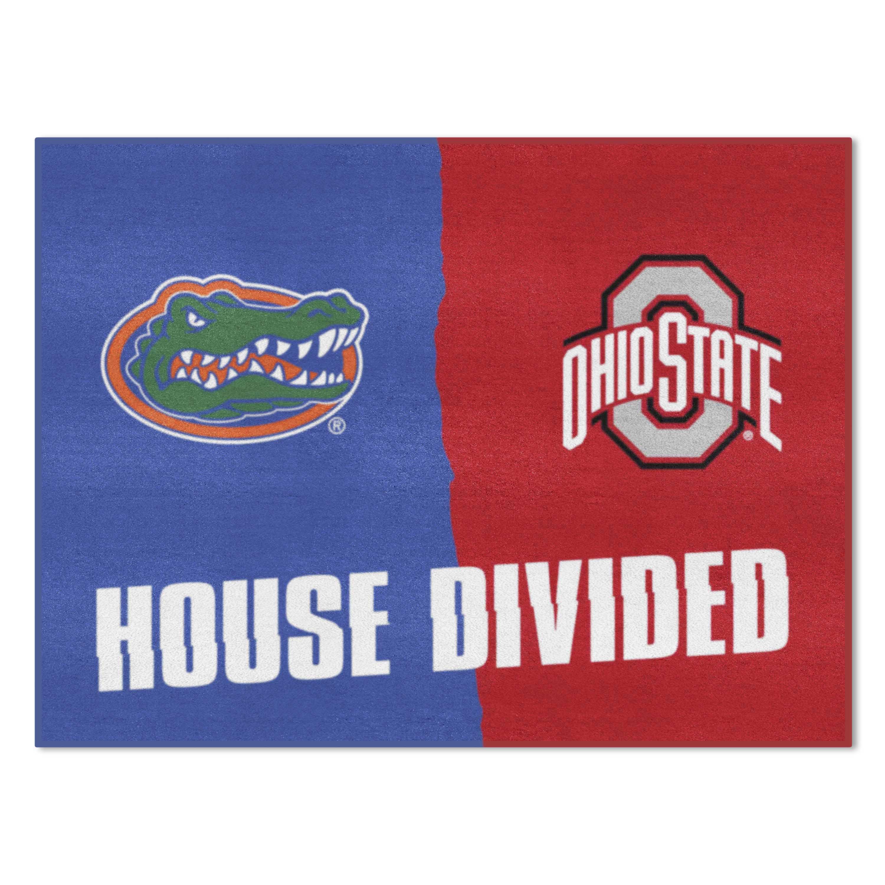House Divided Mat - Florida / Ohio State | Logo Brands