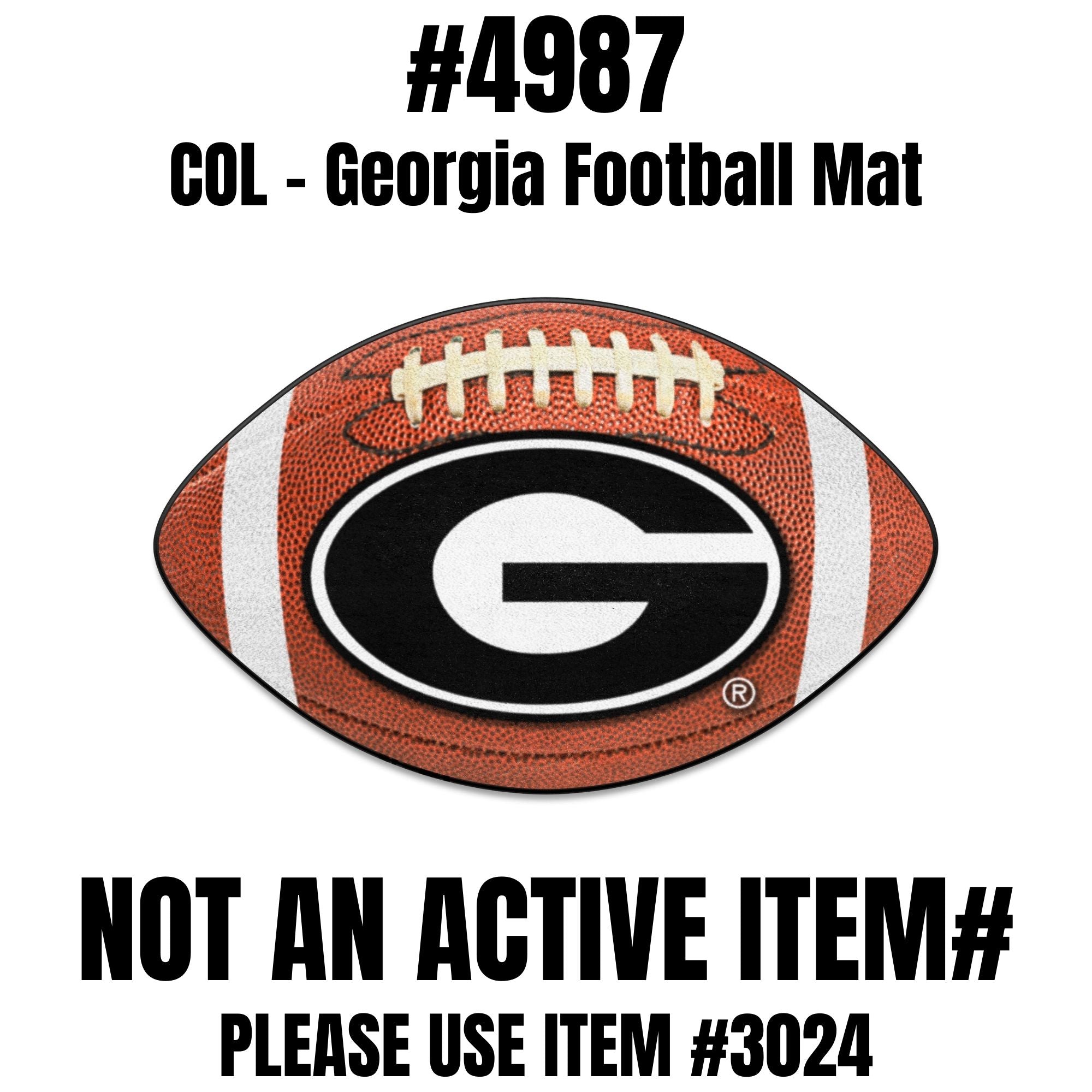 University of Georgia Football Mat