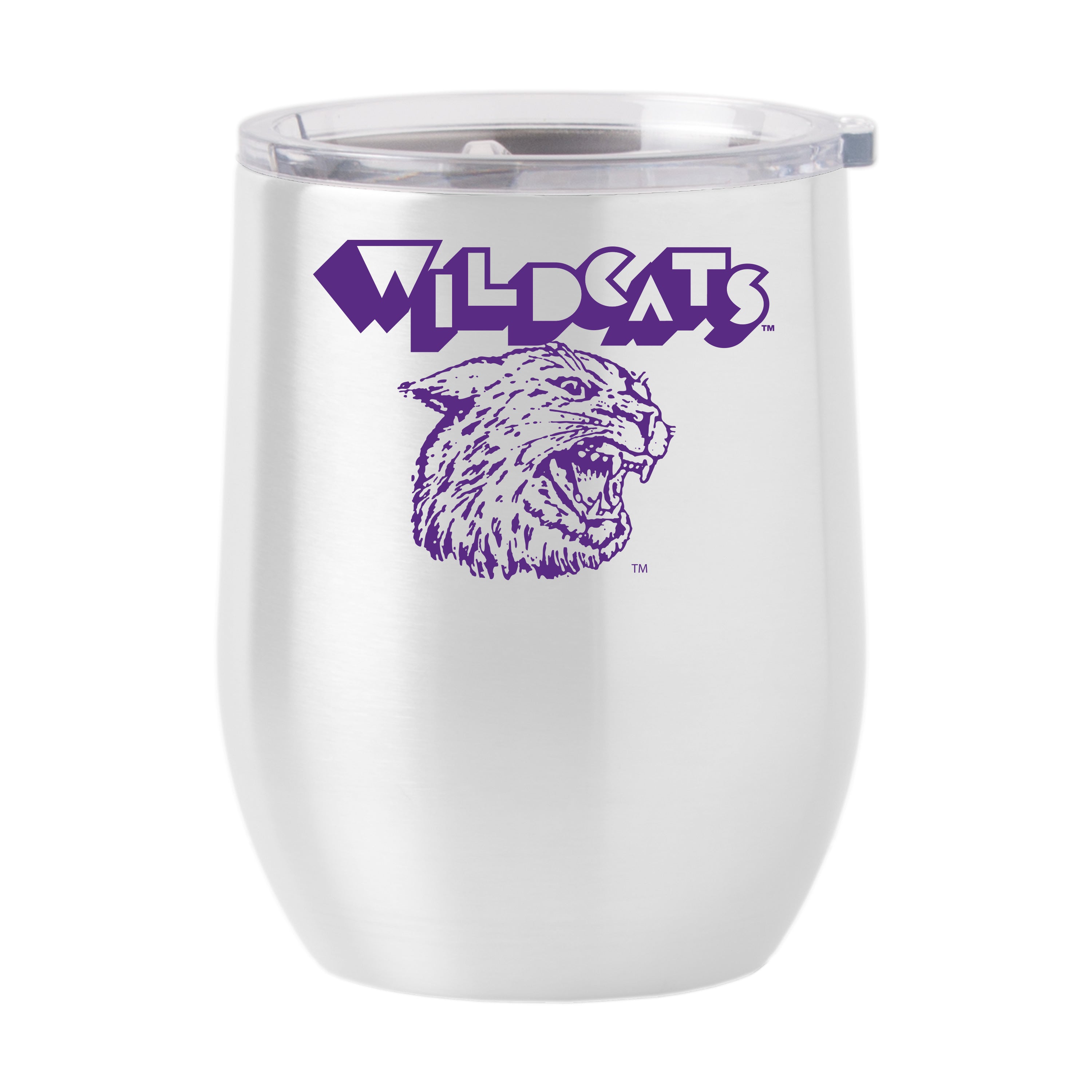 Kansas State 16oz Arcade Stainless Curved Beverage | Logo Brands