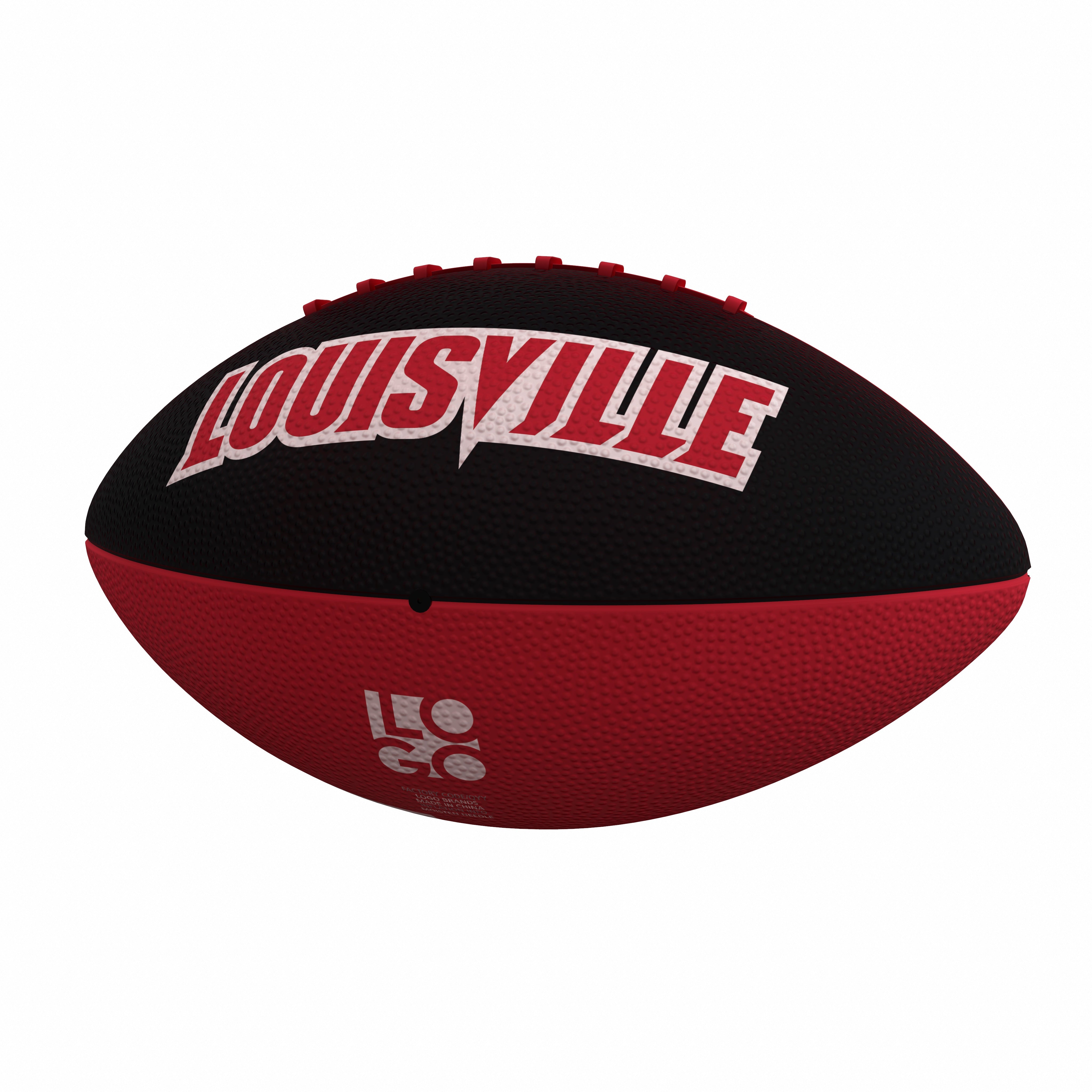 Louisville Pinwheel Junior Size Rubber Football | Logo Brands