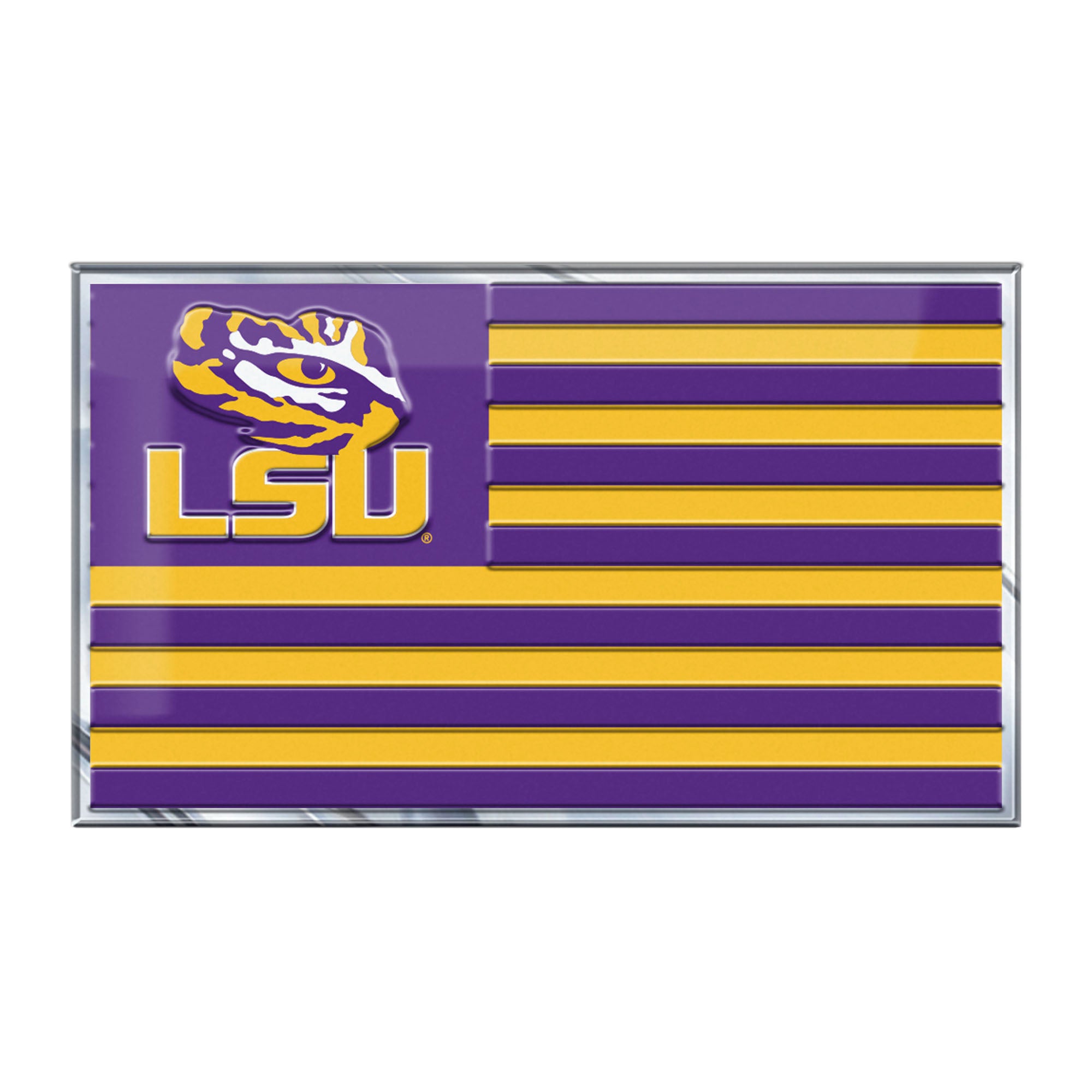 LSU Embossed State Flag Emblem | Logo Brands