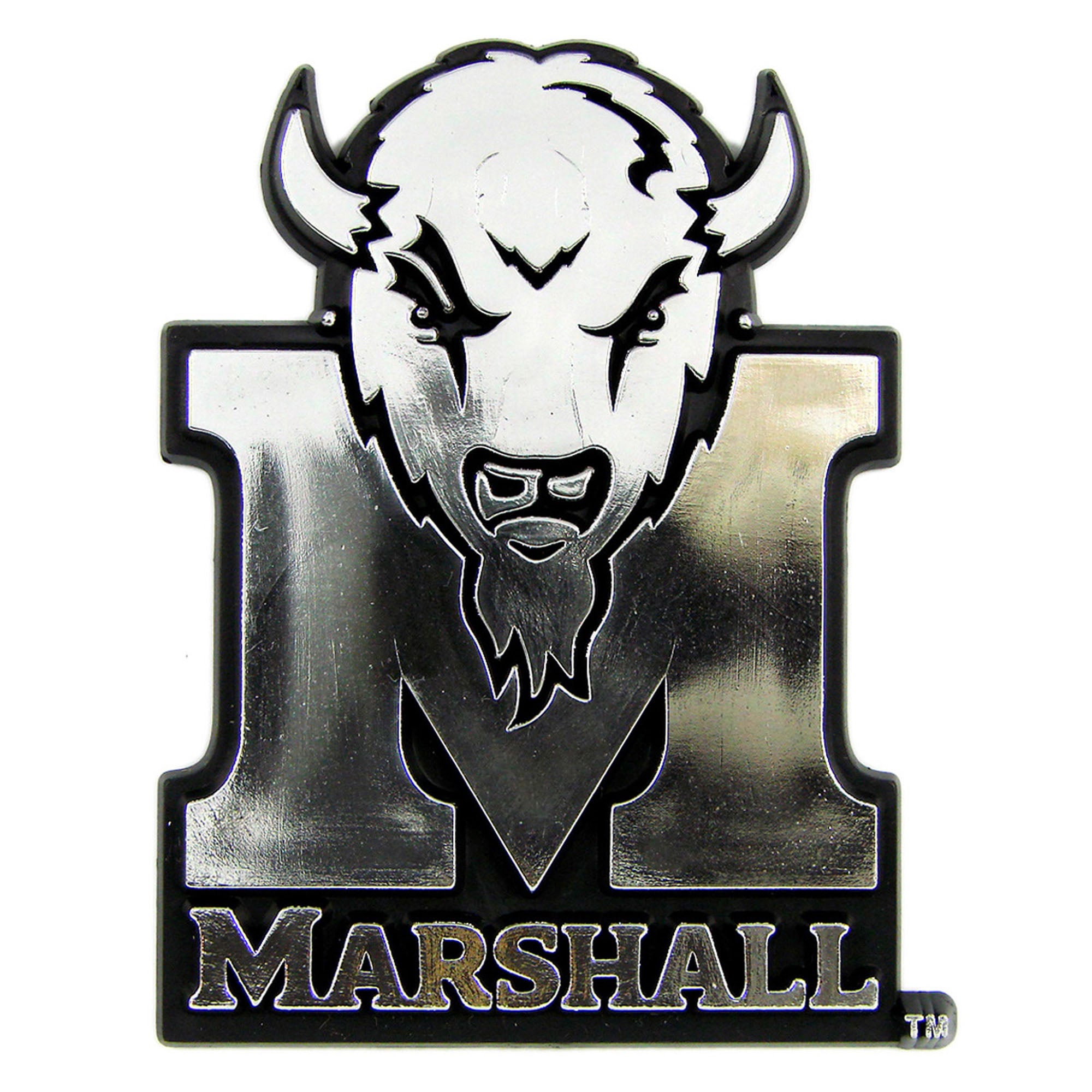 Marshall University Molded Chrome Emblem | Logo Brands