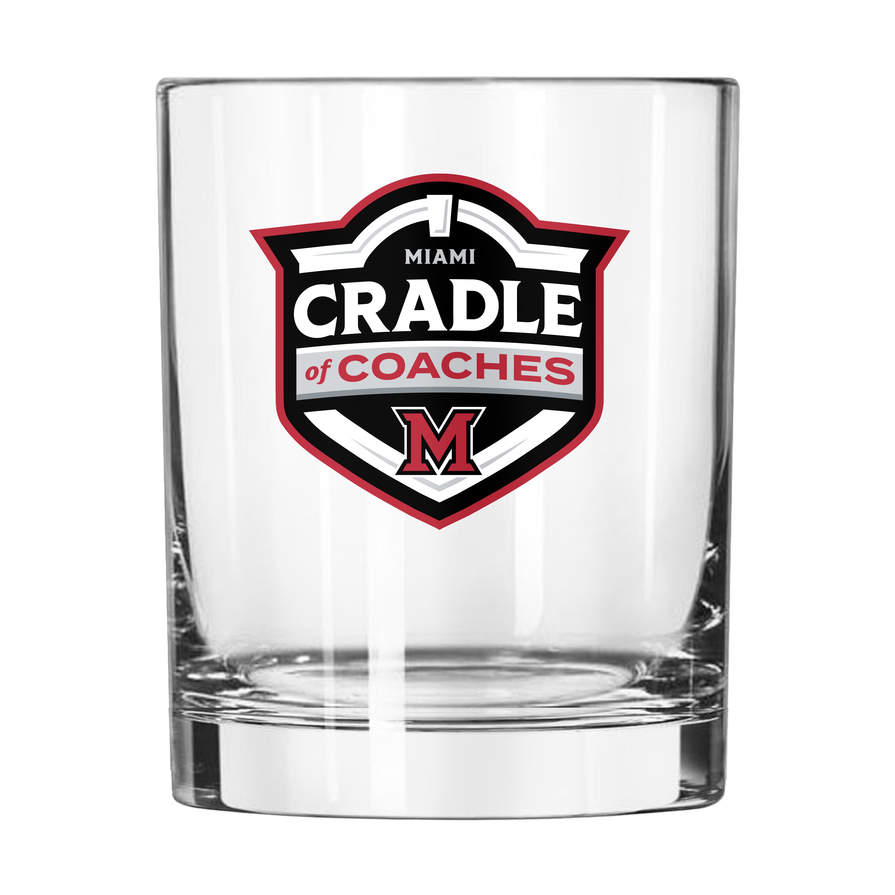 Miami Ohio Cradle of Coaches 14oz Rocks Glass – Logo Brands