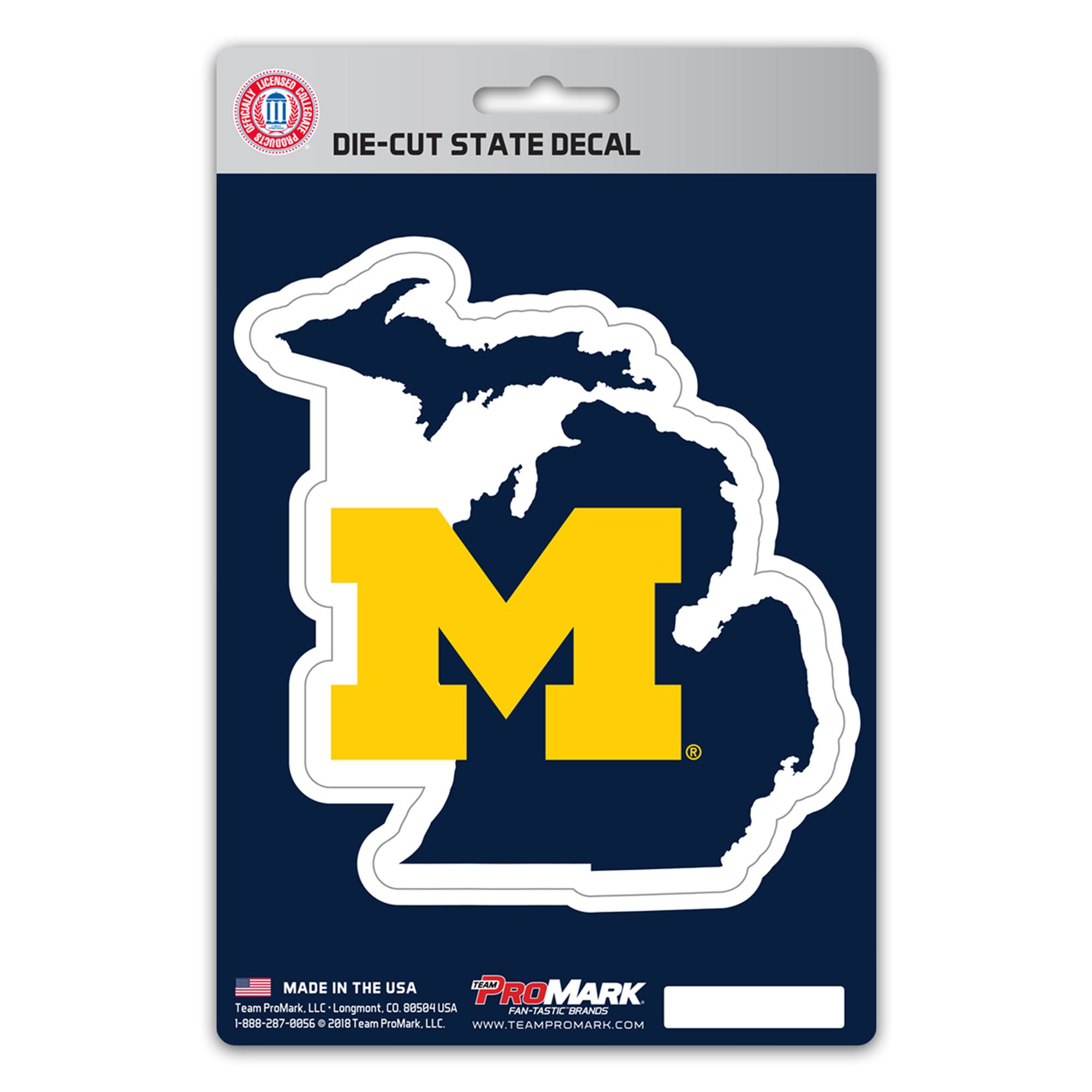 University of Michigan State Shape Decal | Logo Brands