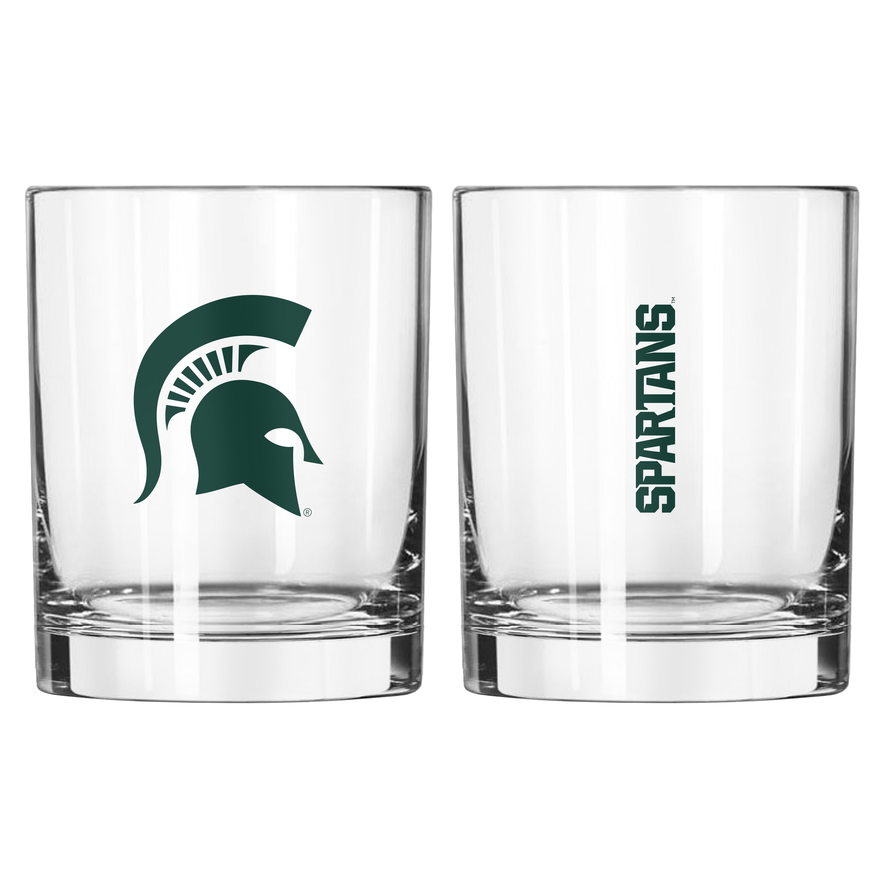 Michigan State 14oz Gameday Rocks Glass | Logo Brands