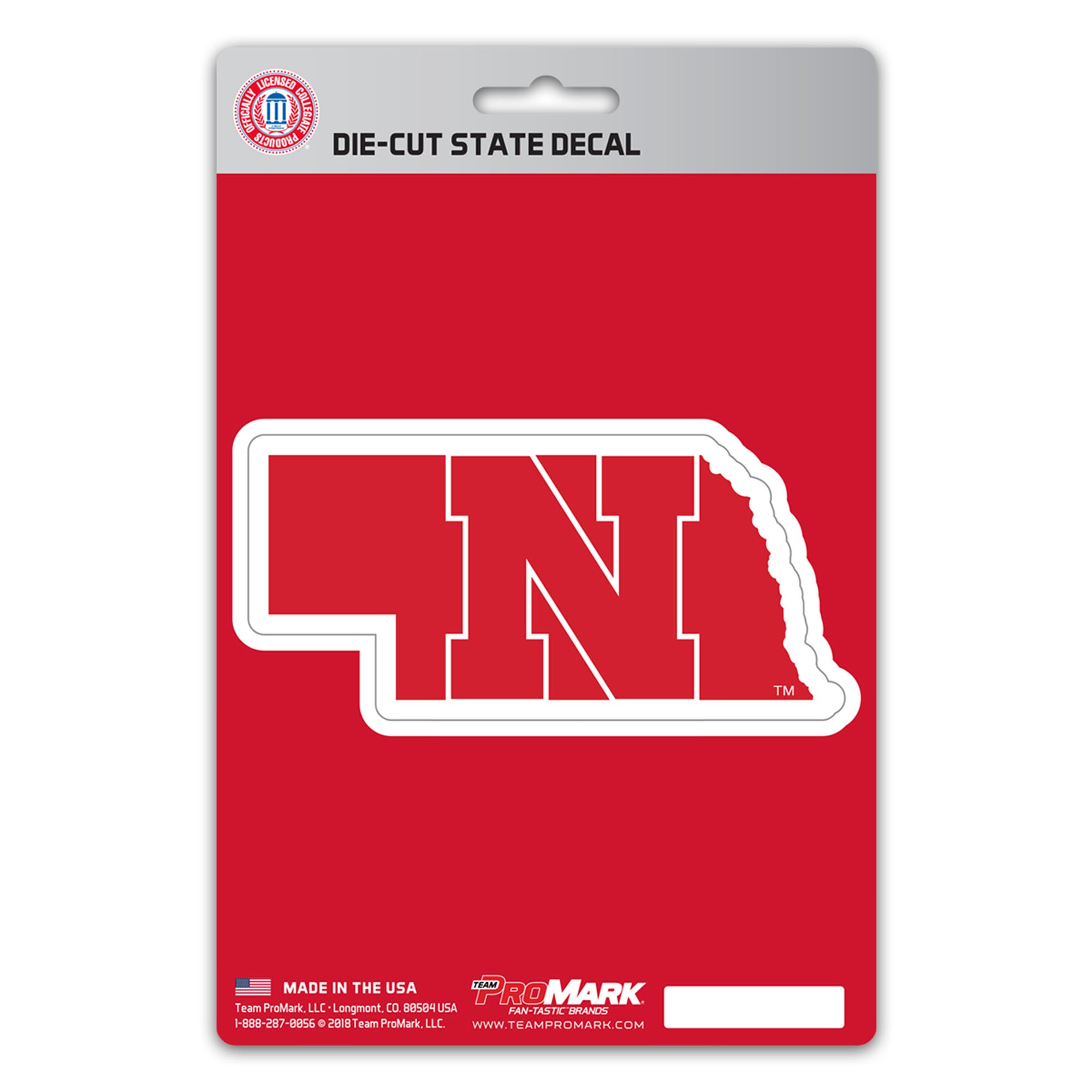 University of Nebraska State Shape Decal | Logo Brands