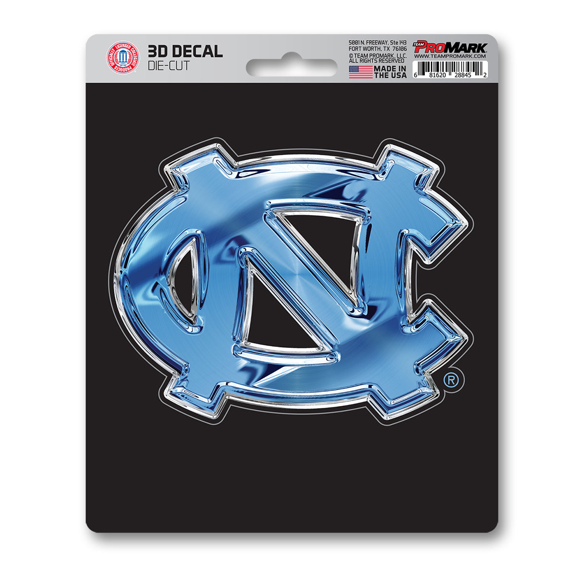 UNC Chapel Hill 3D Decal