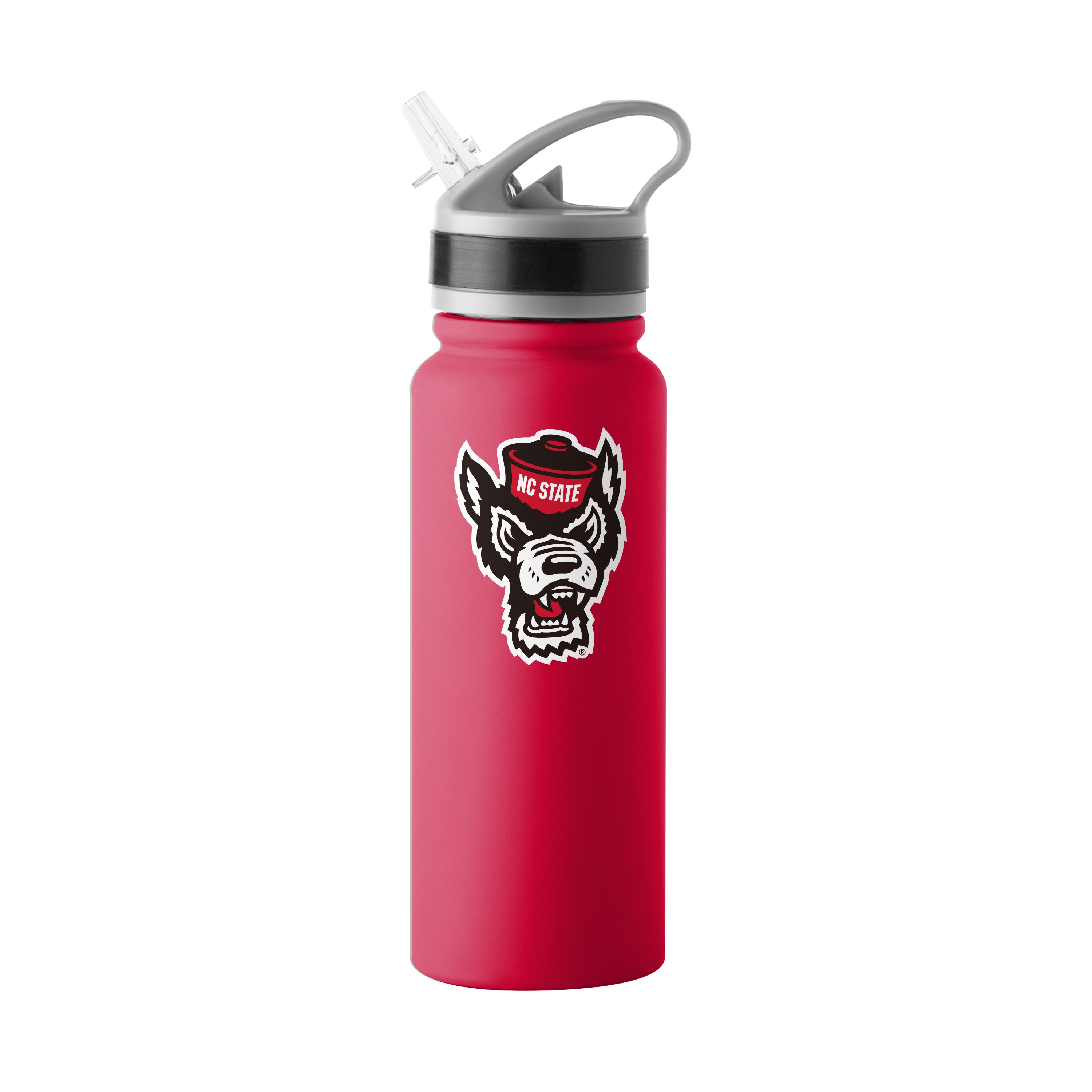 NC State Logo 25oz Stainless Single Wall Flip Top Bottle | Logo Brands