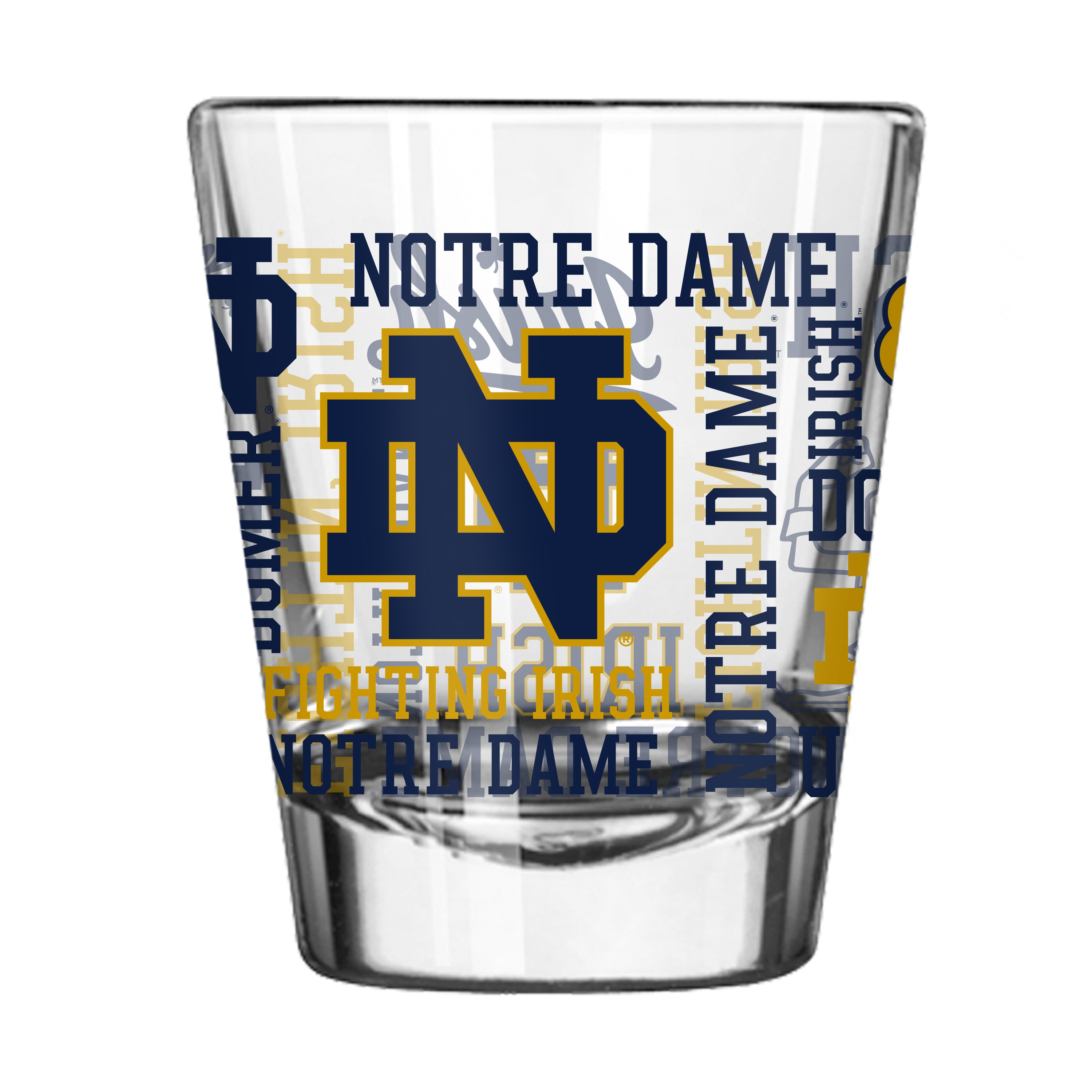 Notre Dame 2oz Spirit Shot Glass – Logo Brands
