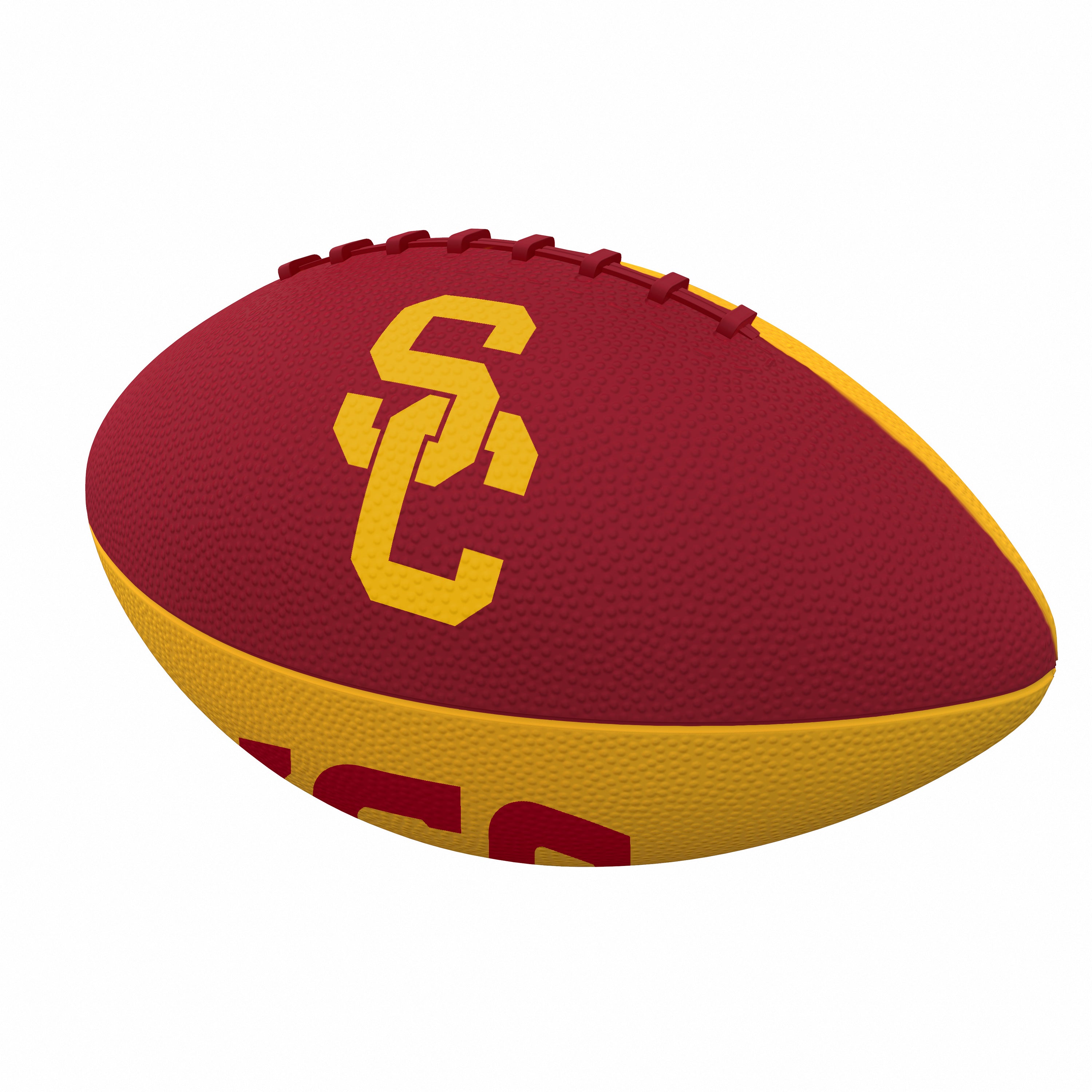 USC Pinwheel Junior Size Rubber Football | Logo Brands