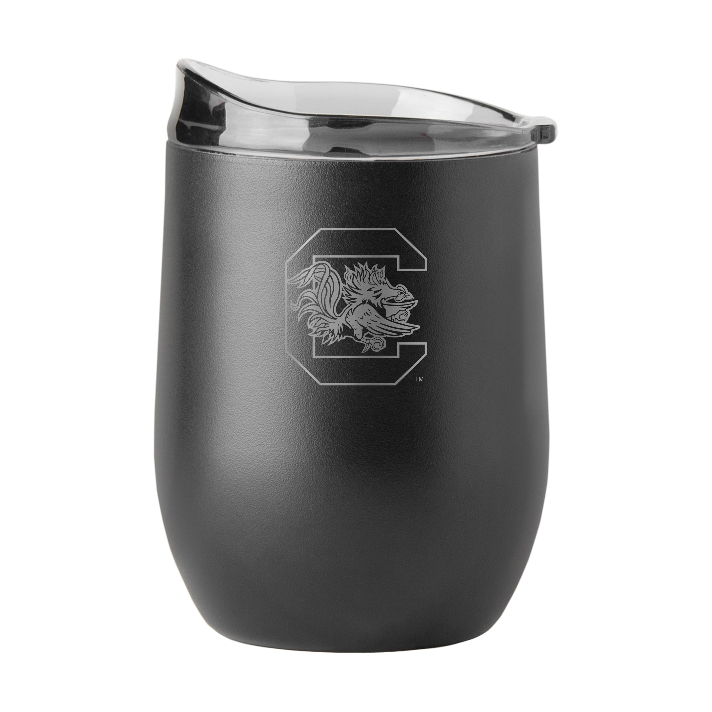 South Carolina GunMetal 16oz Black Powder Curved Beverage | Logo Brands