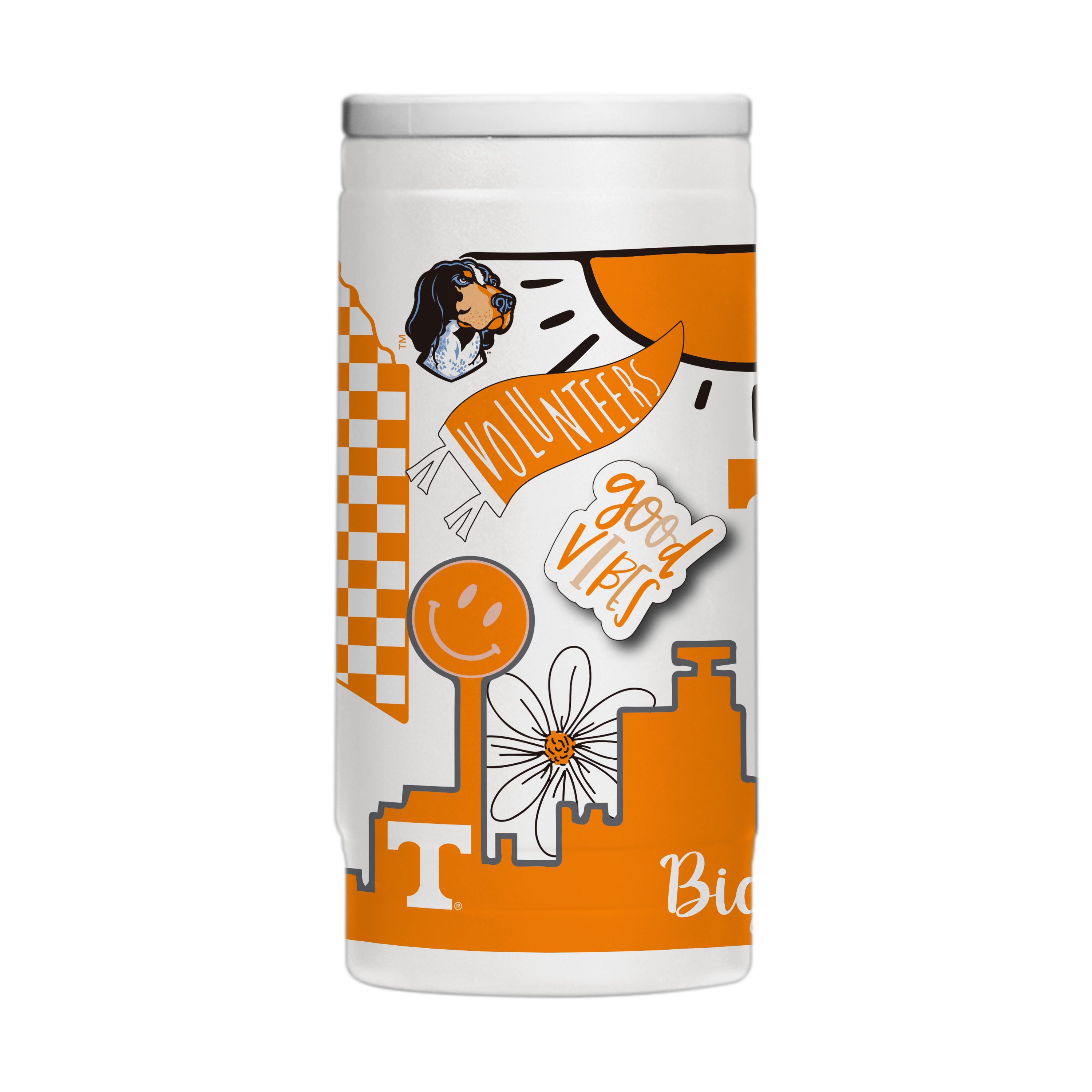 Tennessee 12oz Native Powder Coat Slim Can Coolie | Logo Brands