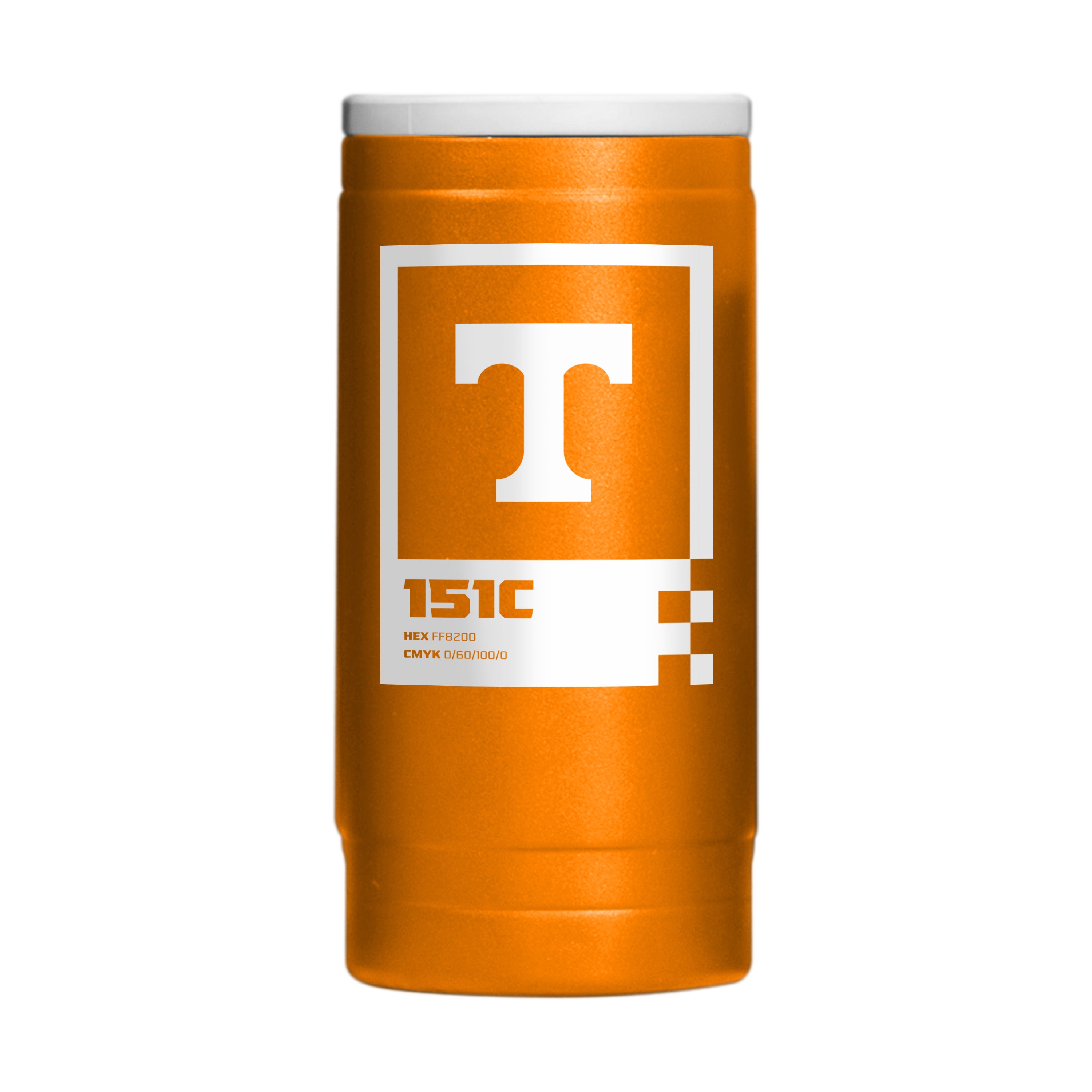 Tennessee Pantone 12oz Powder Coat Slim Can Coolie | Logo Brands