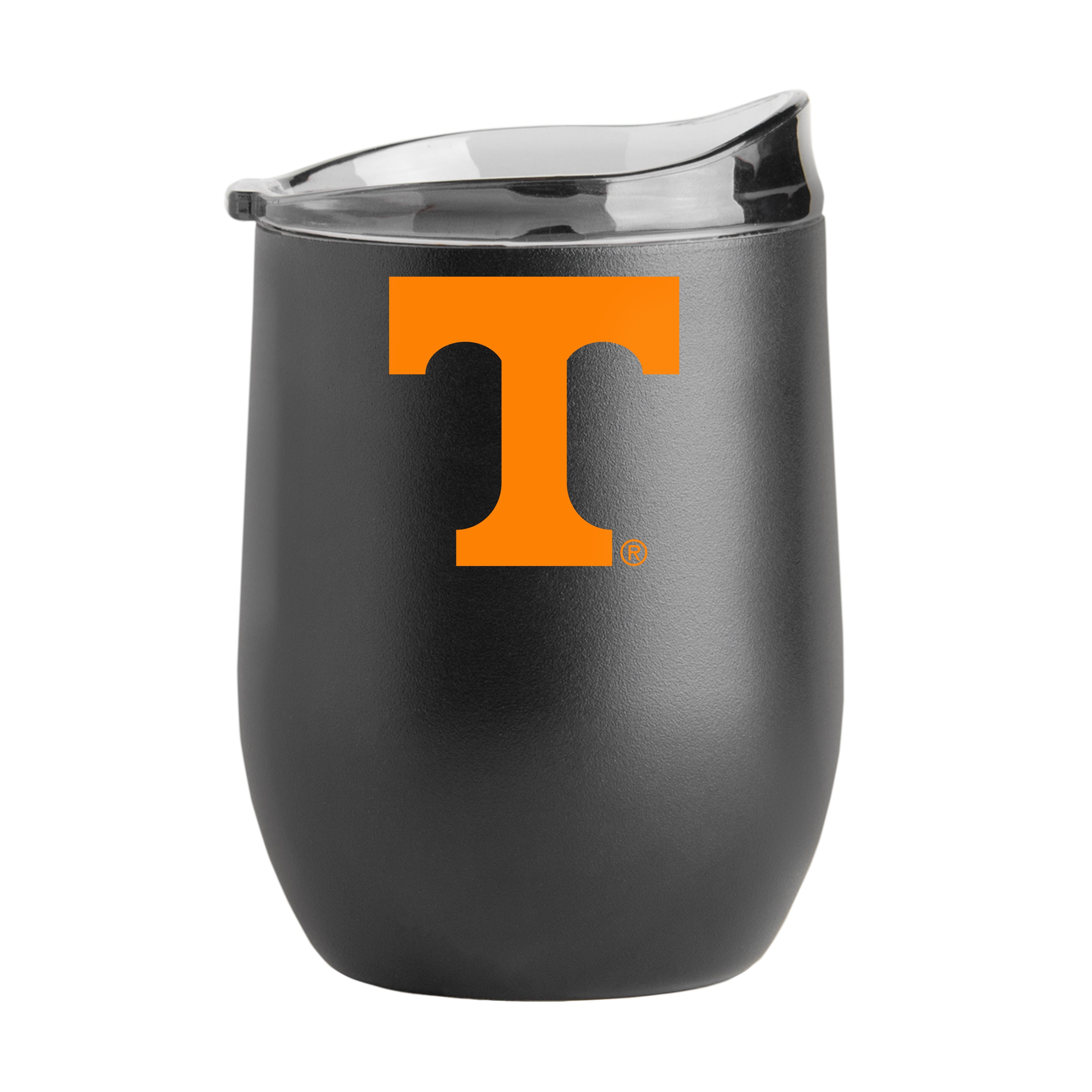 Tennessee 16oz Black Powder Coat Curved Beverage | Logo Brands