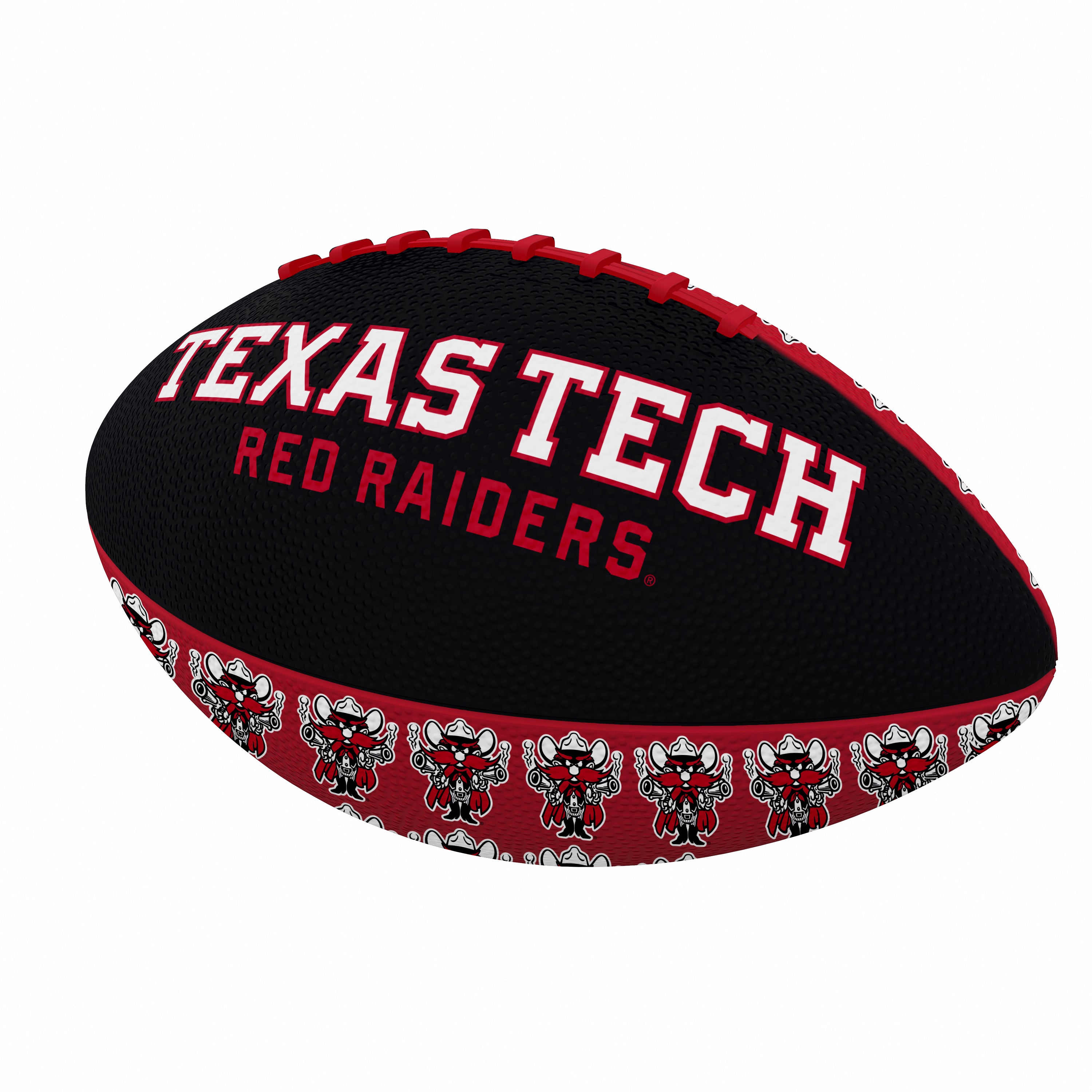Texas Tech Repeating Mini-Size Rubber Football