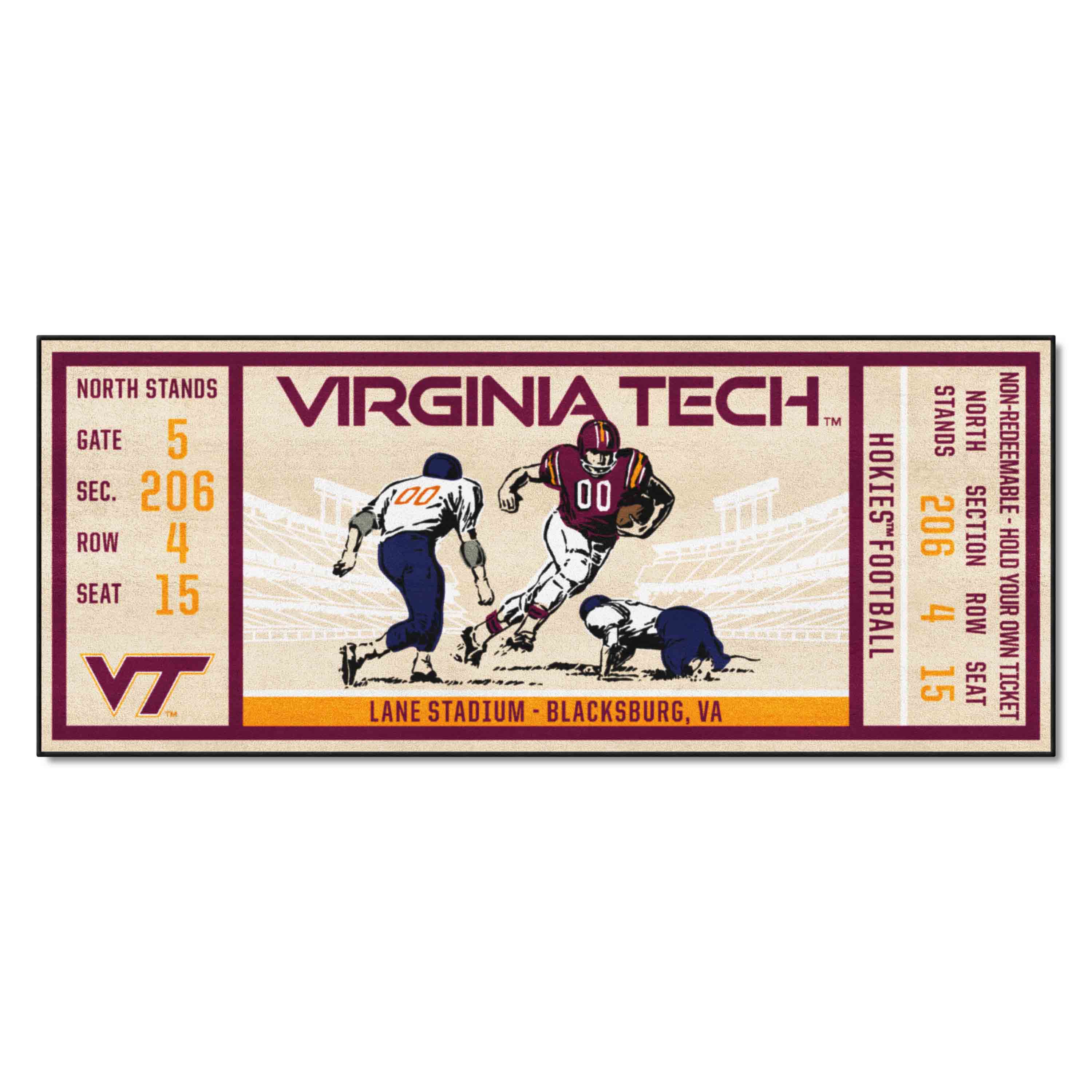 Virginia Tech Ticket Runner | Logo Brands
