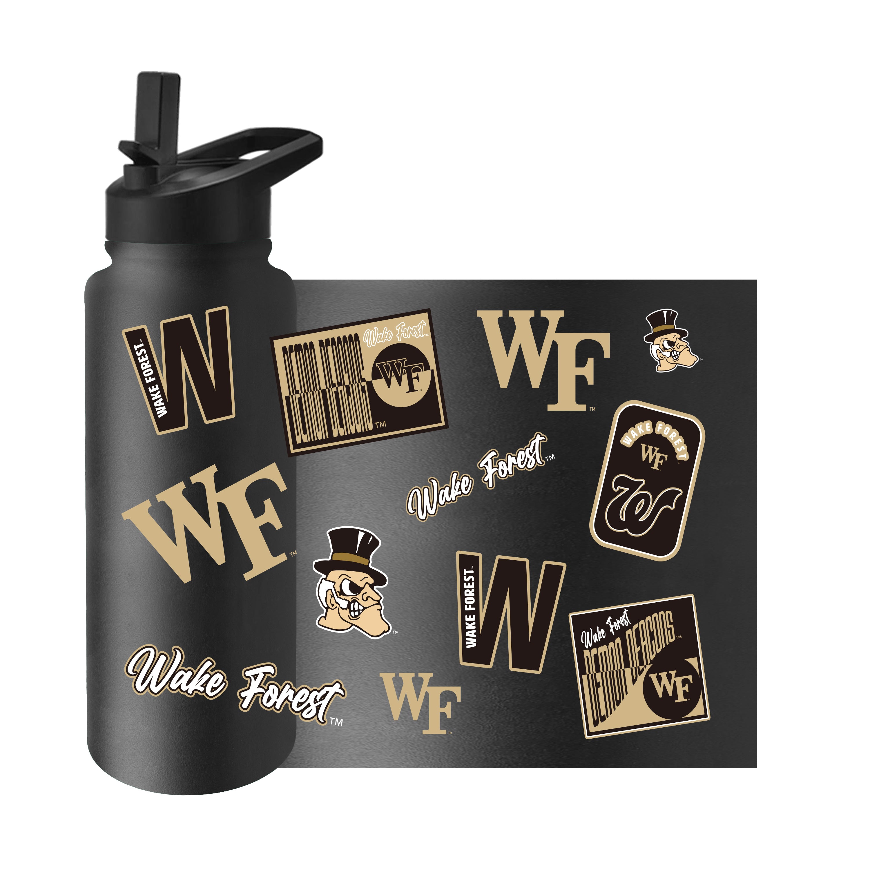 Wake Forest 34oz Dreamweave Quencher Bottle | Logo Brands