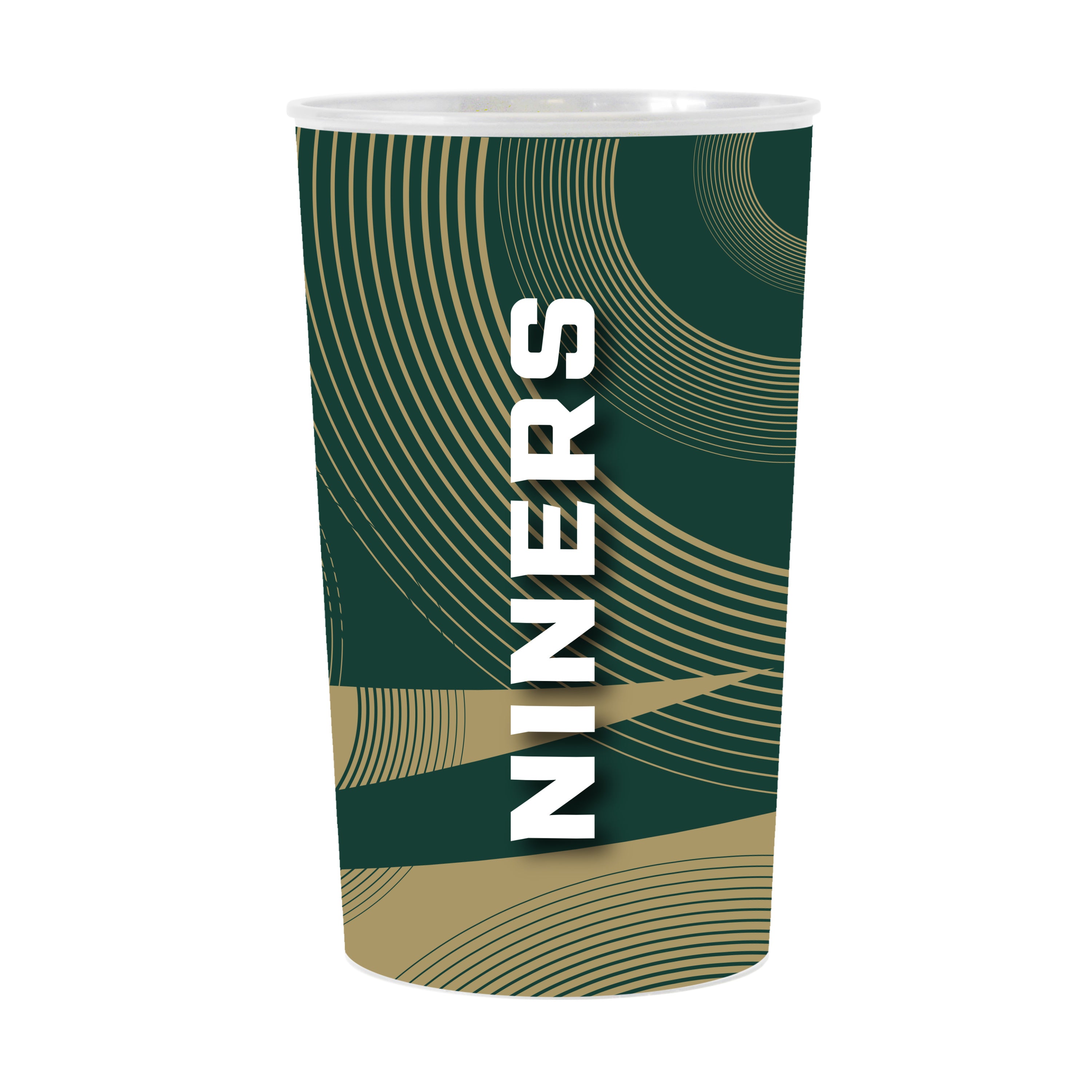 UNC Charlotte Geo Pattern 4-Pack Hardwall Cup | Logo Brands