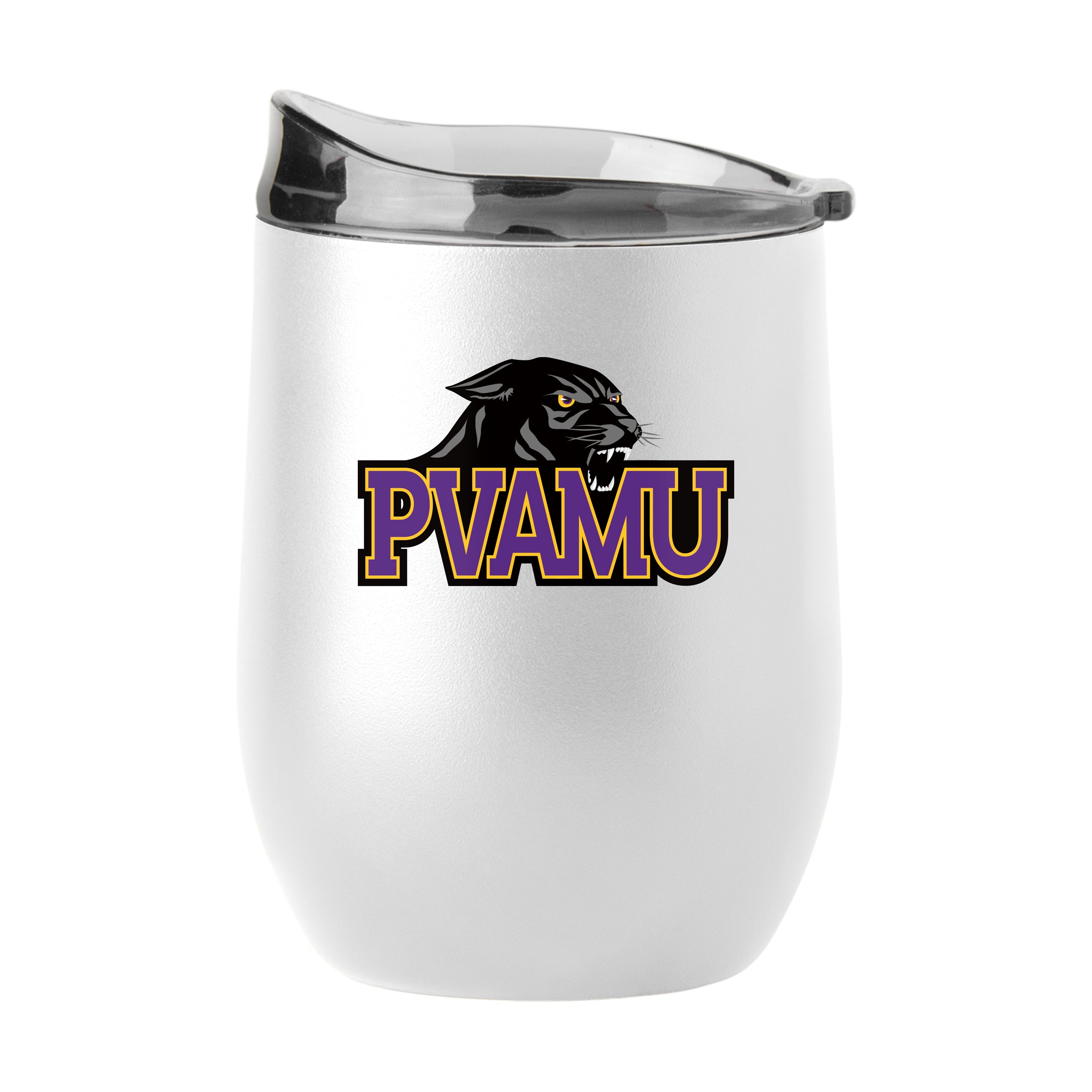 Prairie View A&M 16oz Swagger White Powder Coat Curved Beverage | Logo ...