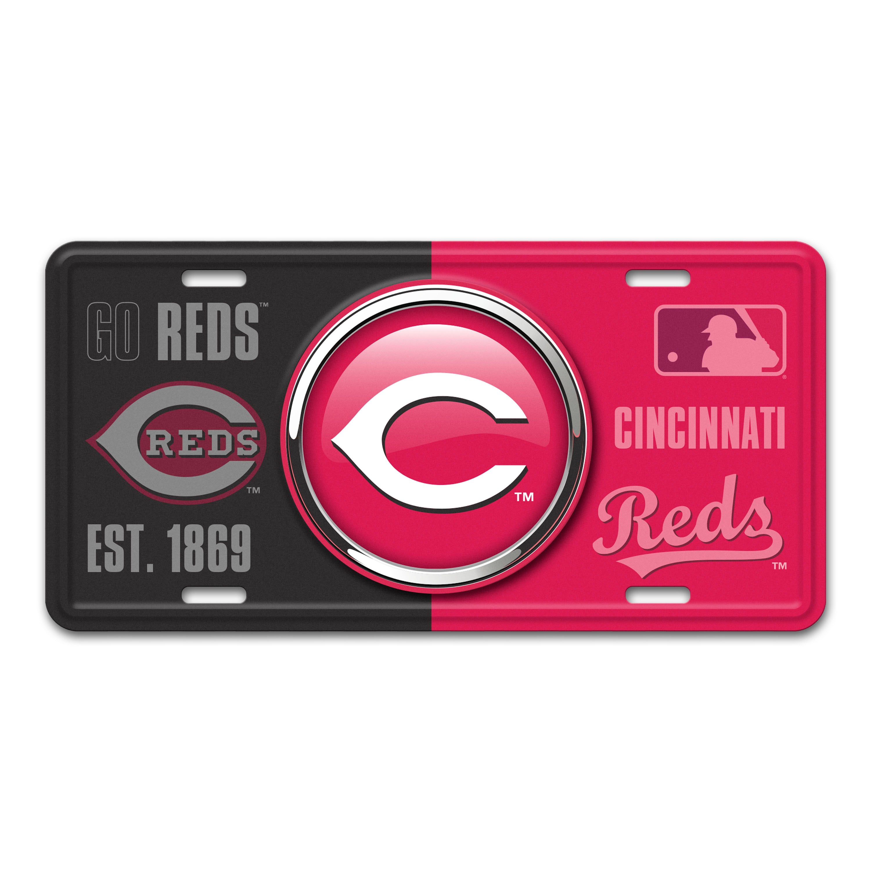 MLB - Cincinnati Reds Embossed Metal License Plate