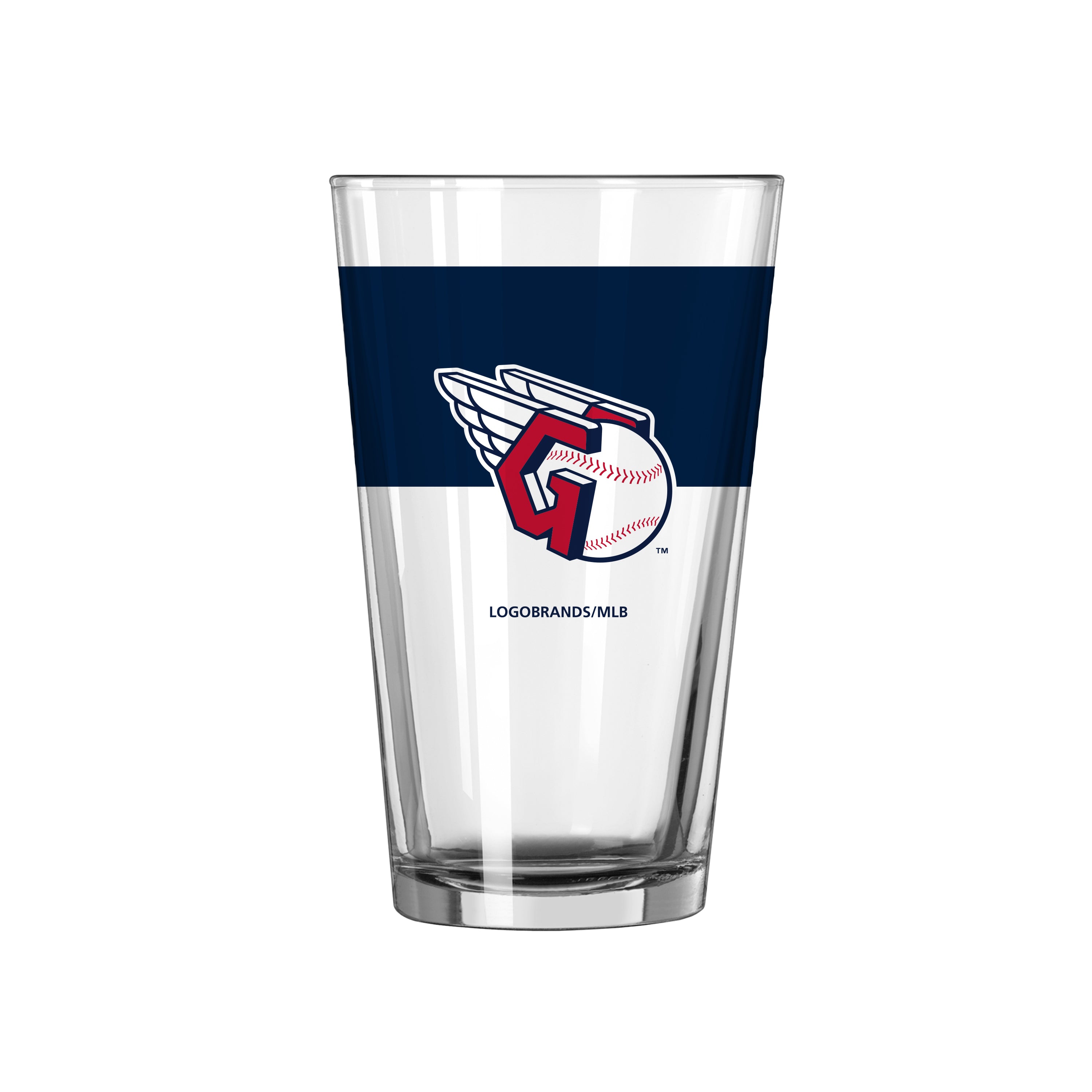 Cleveland Guardians 16oz Colorblock Pint Glass | Logo Brands
