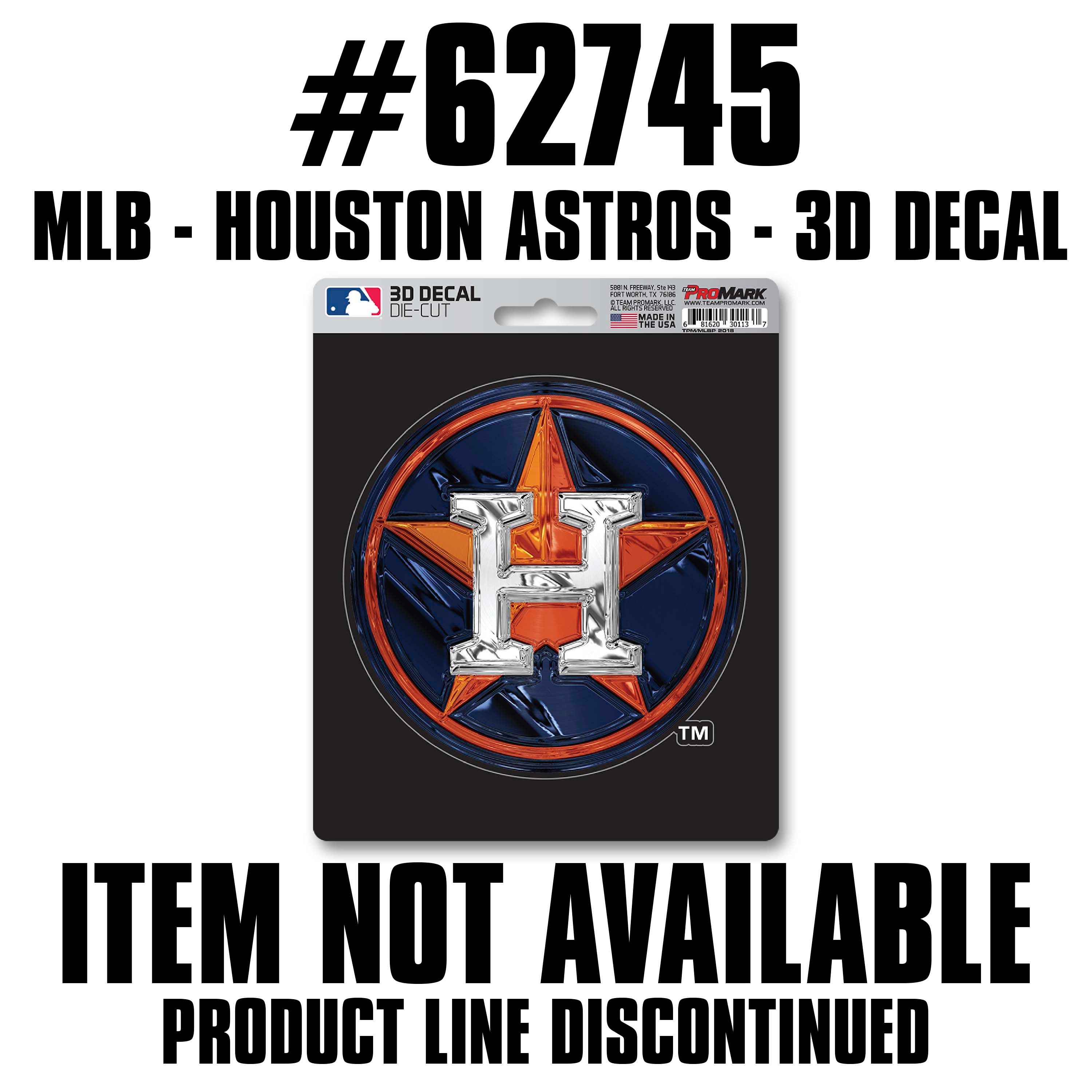 MLB - Houston Astros 3D Decal | Logo Brands