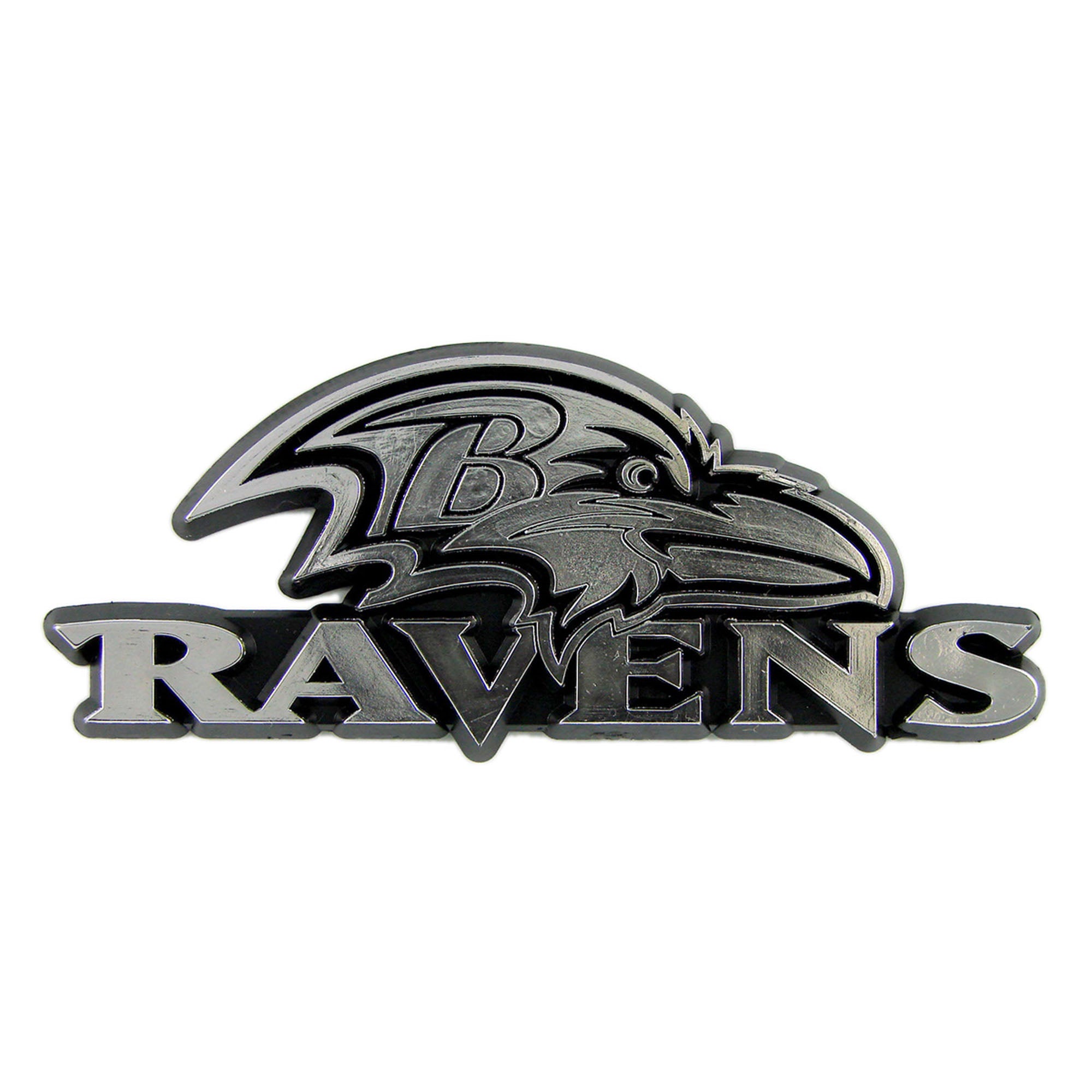 NFL - Baltimore Ravens Plastic Chrome Emblem | Logo Brands