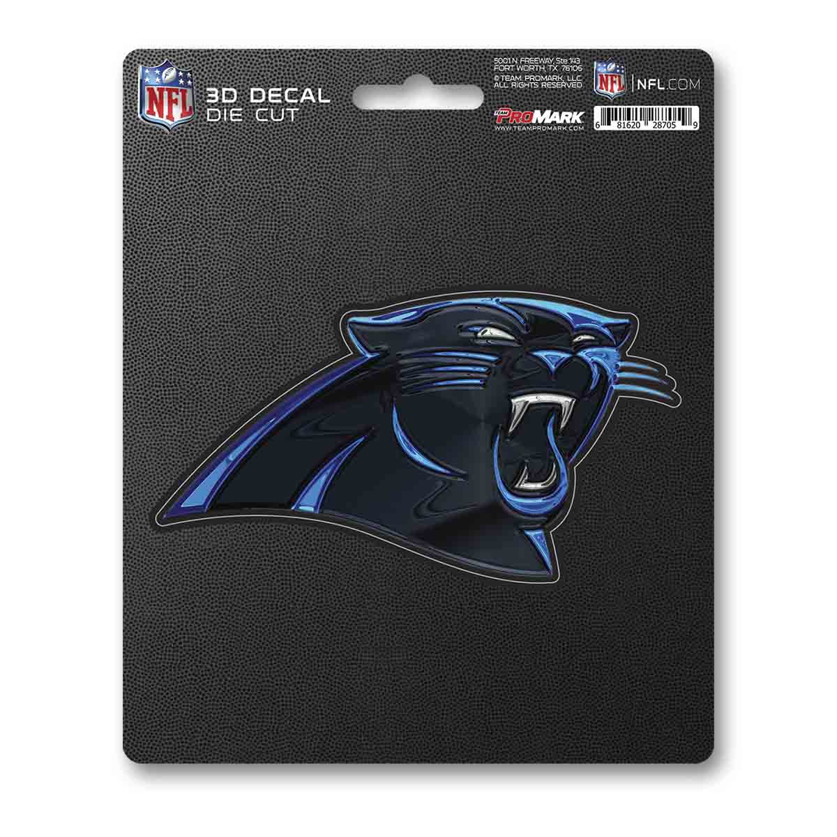 NFL - Carolina Panthers 3D Decal | Logo Brands