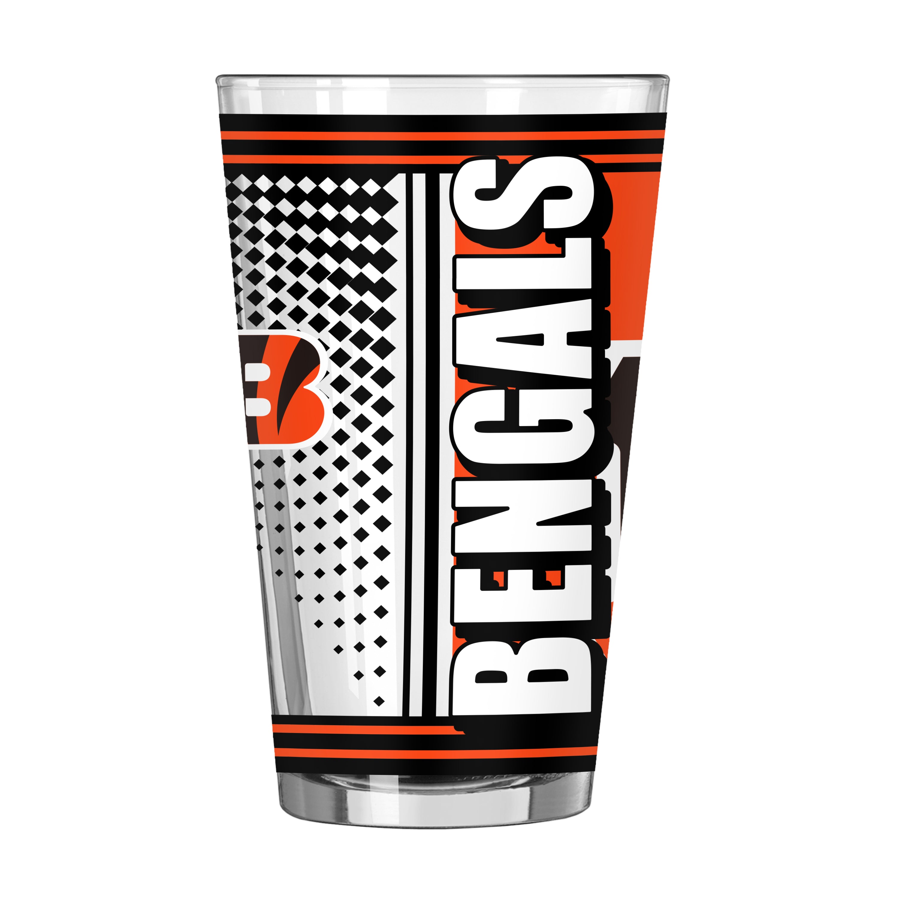 Cincinnati Bengals 16oz Hero Pint Glass | Logo Brands