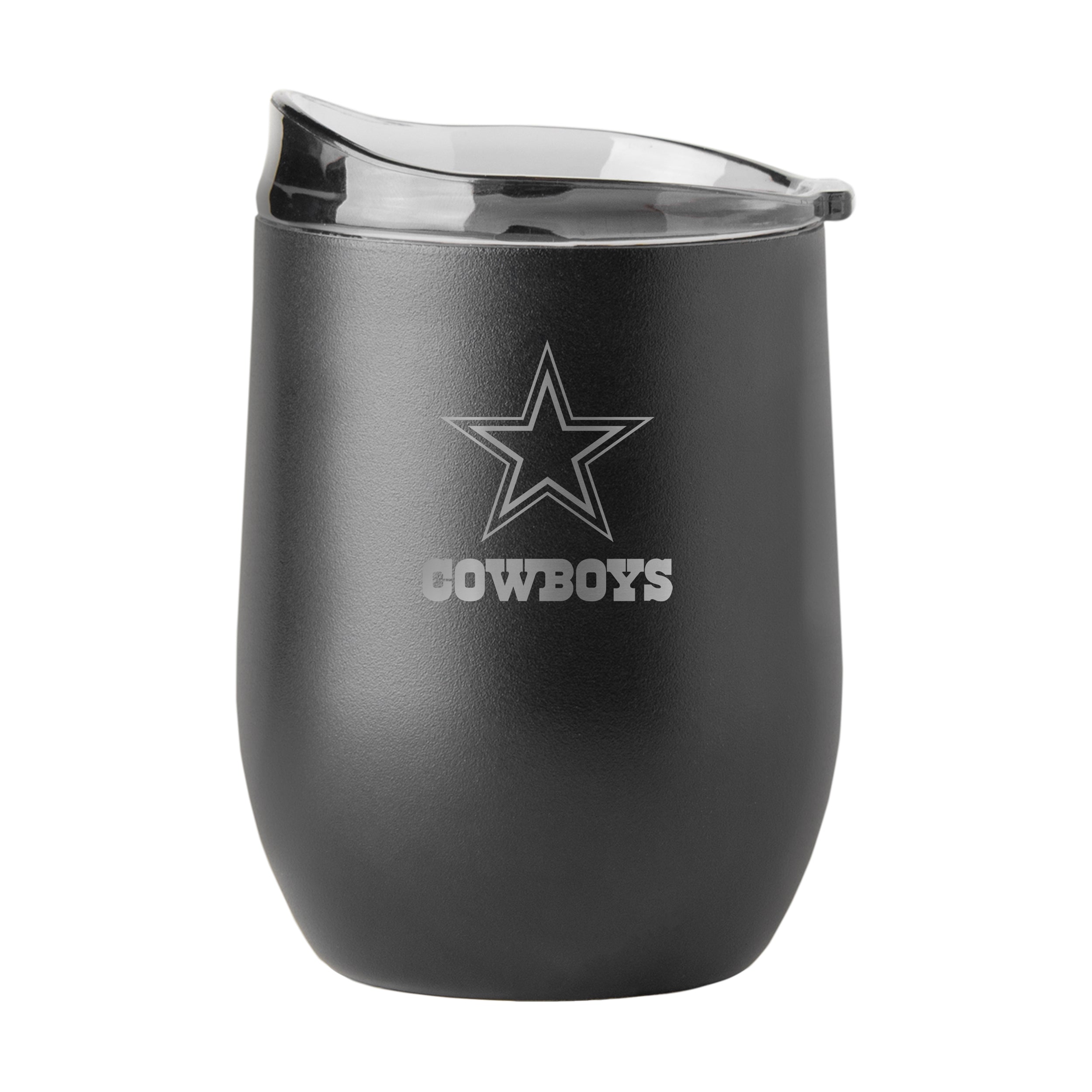 Dallas Cowboys GunMetal 16oz Black Powder Curved Beverage | Logo Brands