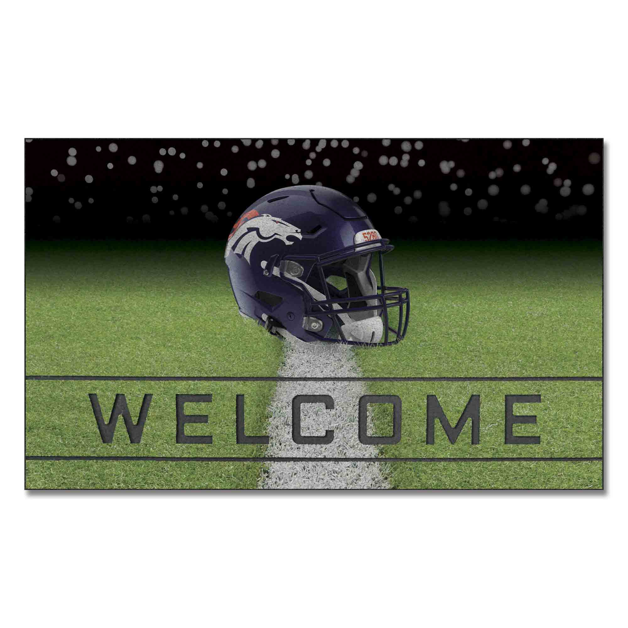 NFL - Denver Broncos Crumb Rubber Door Mat | Logo Brands