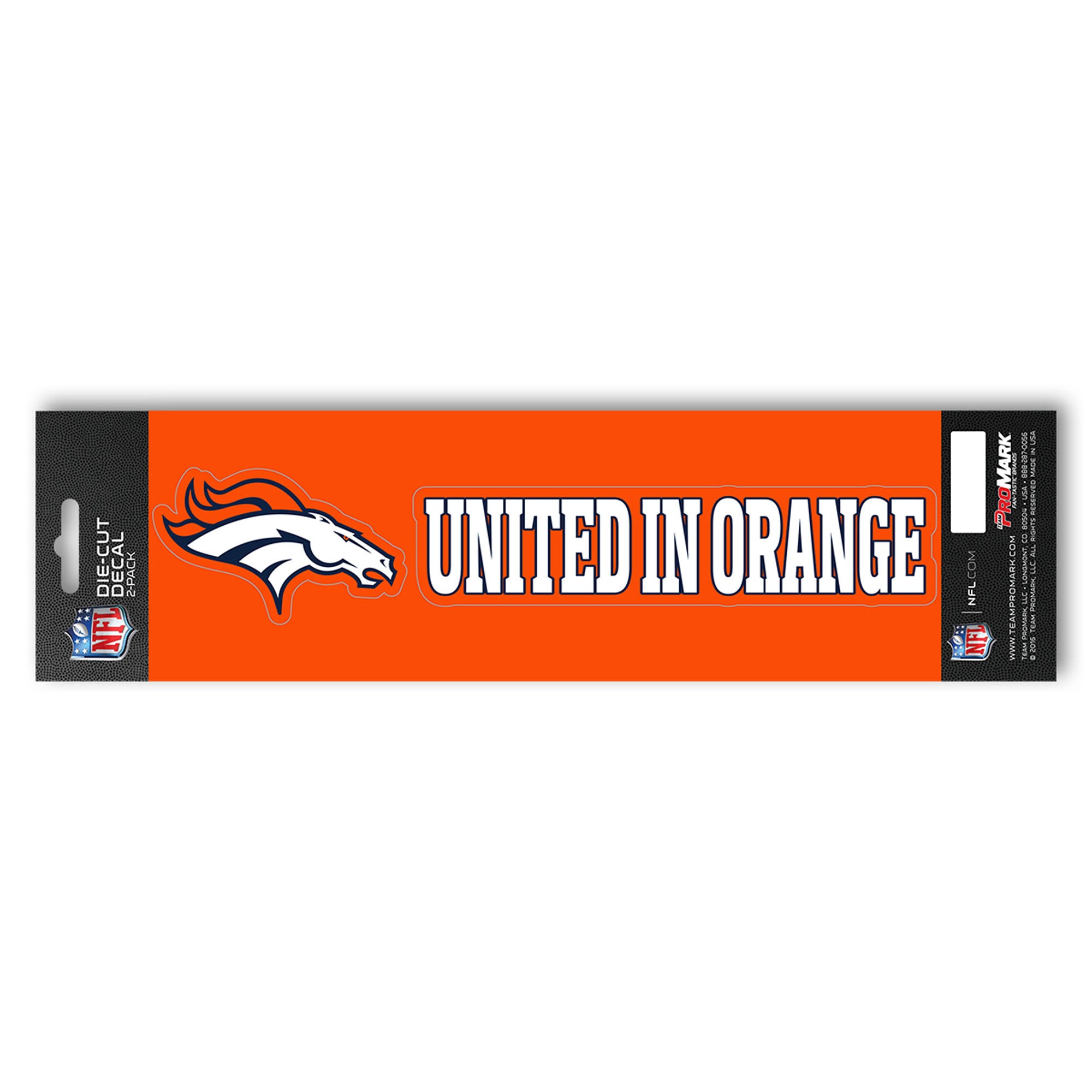 NFL - Denver Broncos Team Slogan Decal | Logo Brands