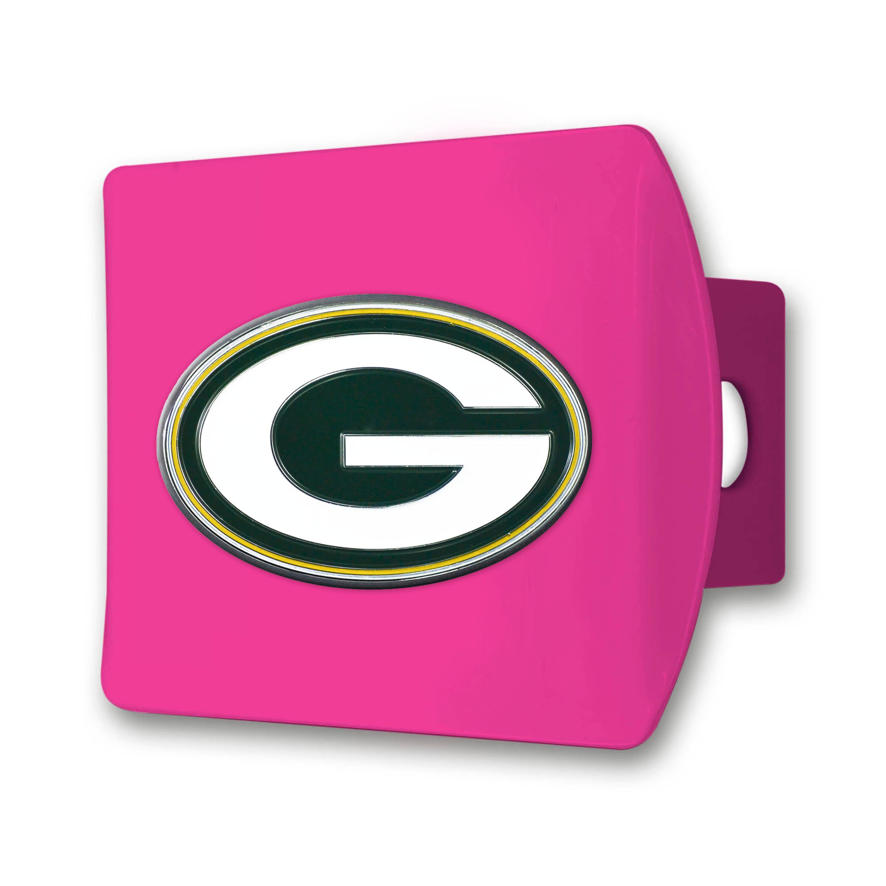 NFL - Green Bay Packers Color on Pink Hitch Cover | Logo Brands