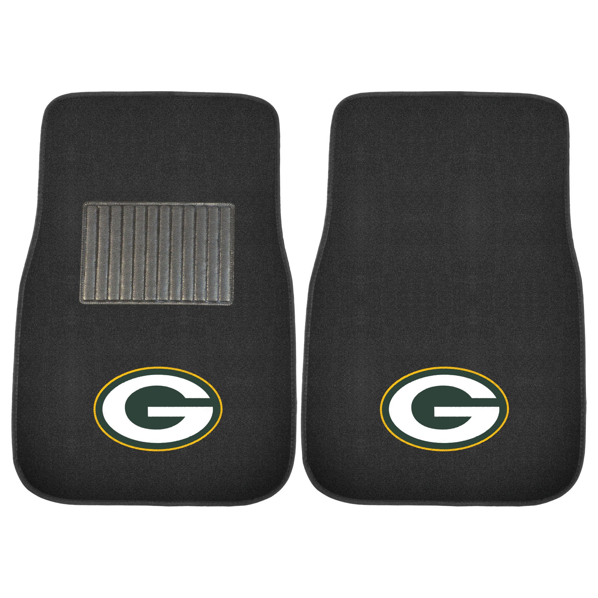 NFL - Green Bay Packers 2-pc Embroidered Car Mat Set | Logo Brands