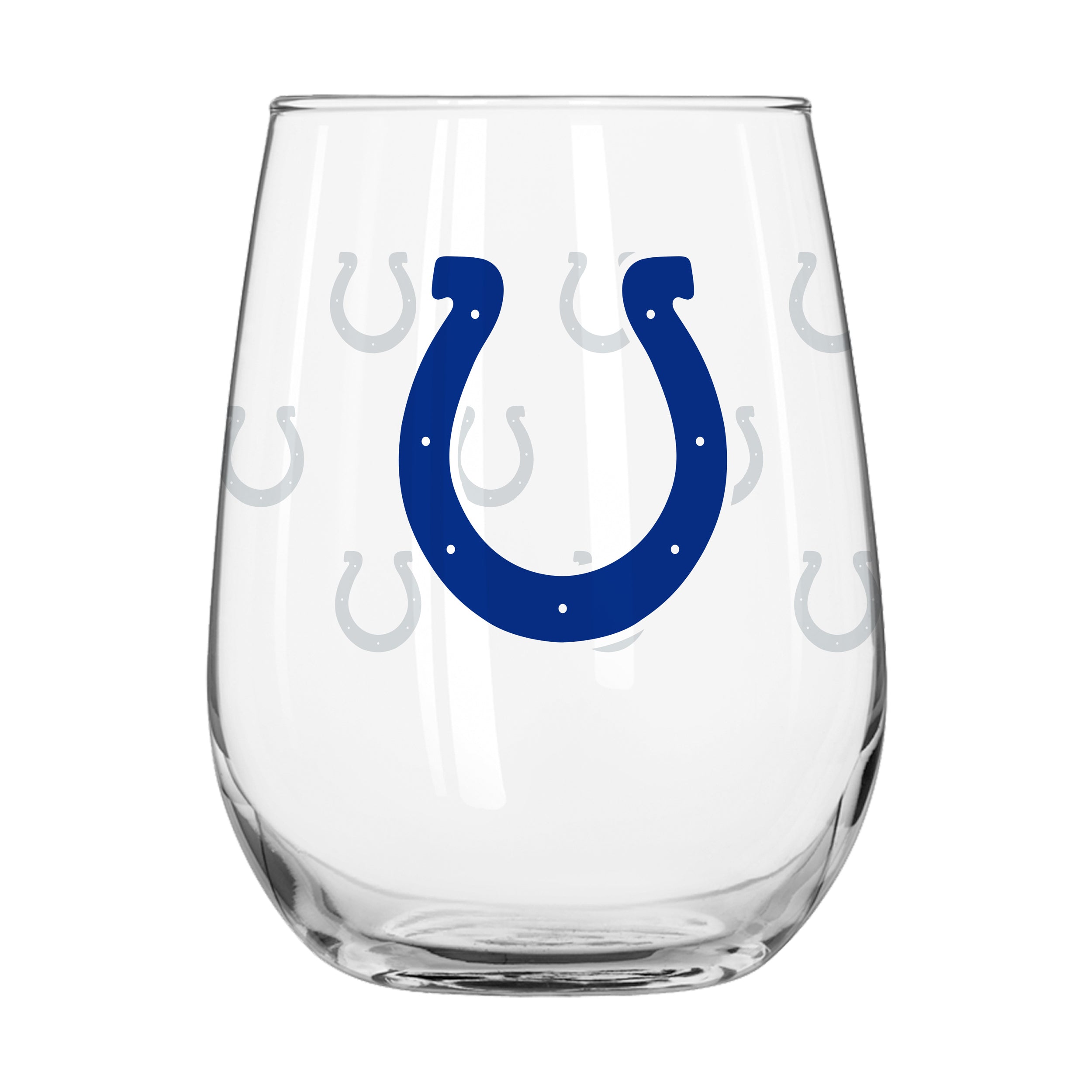 Indianapolis Colts 16oz Satin Etch Curved Beverage Glass | Logo Brands