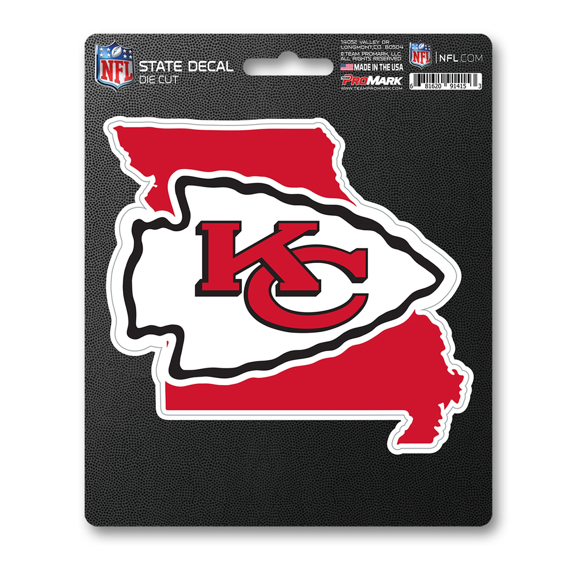 NFL - Kansas City Chiefs State Shape Decal | Logo Brands