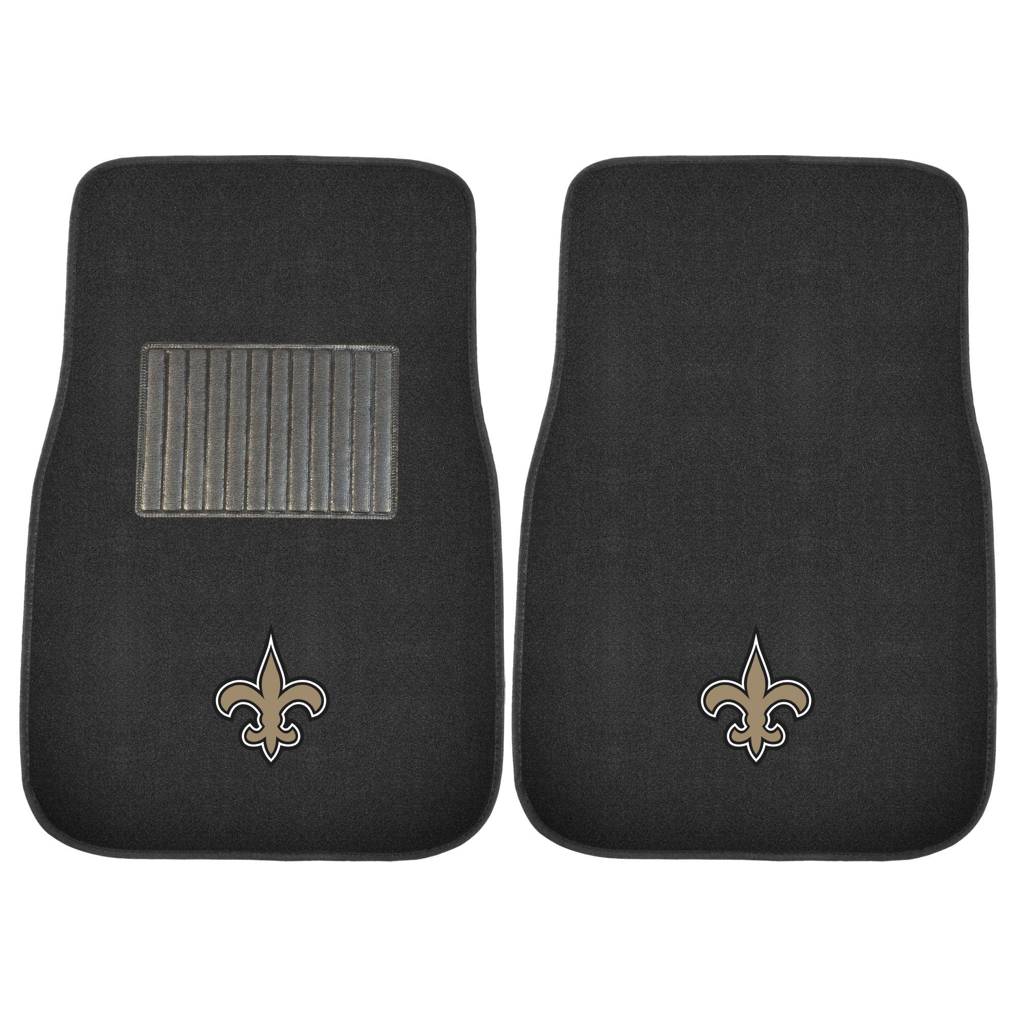 NFL - New Orleans Saints 2-pc Embroidered Car Mat Set | Logo Brands