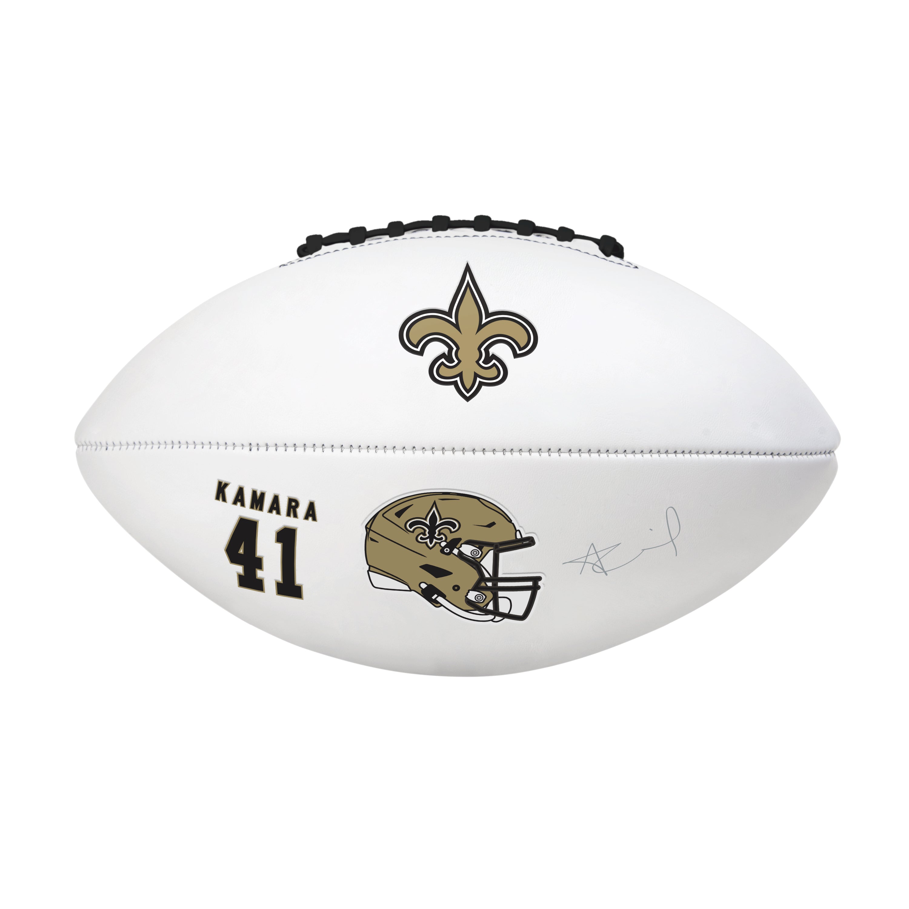 New Orleans Saints Alvin Kamara Full Size Autograph Football | Logo Brands