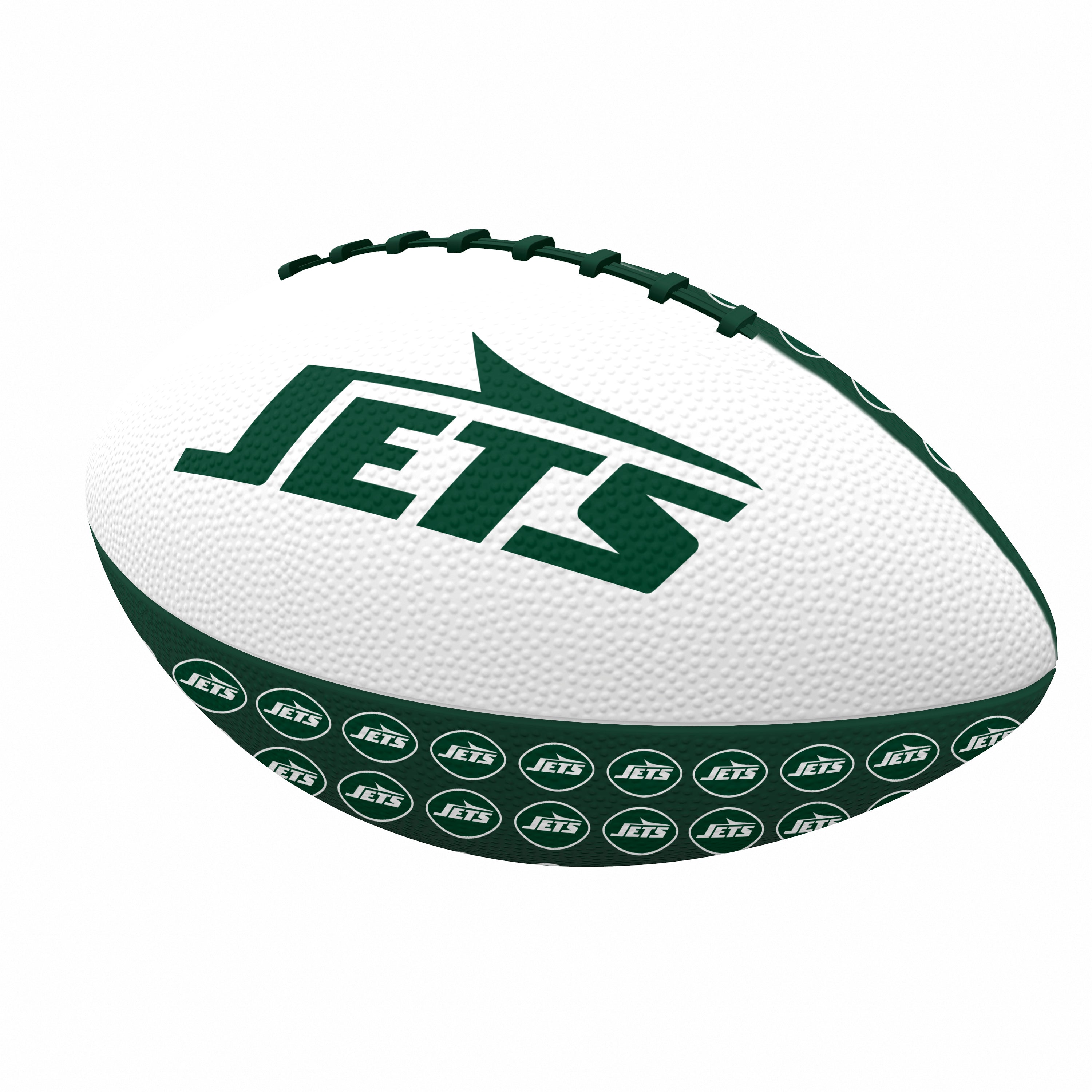 New York Jets Repeating Mini-Size Rubber Football | Logo Brands