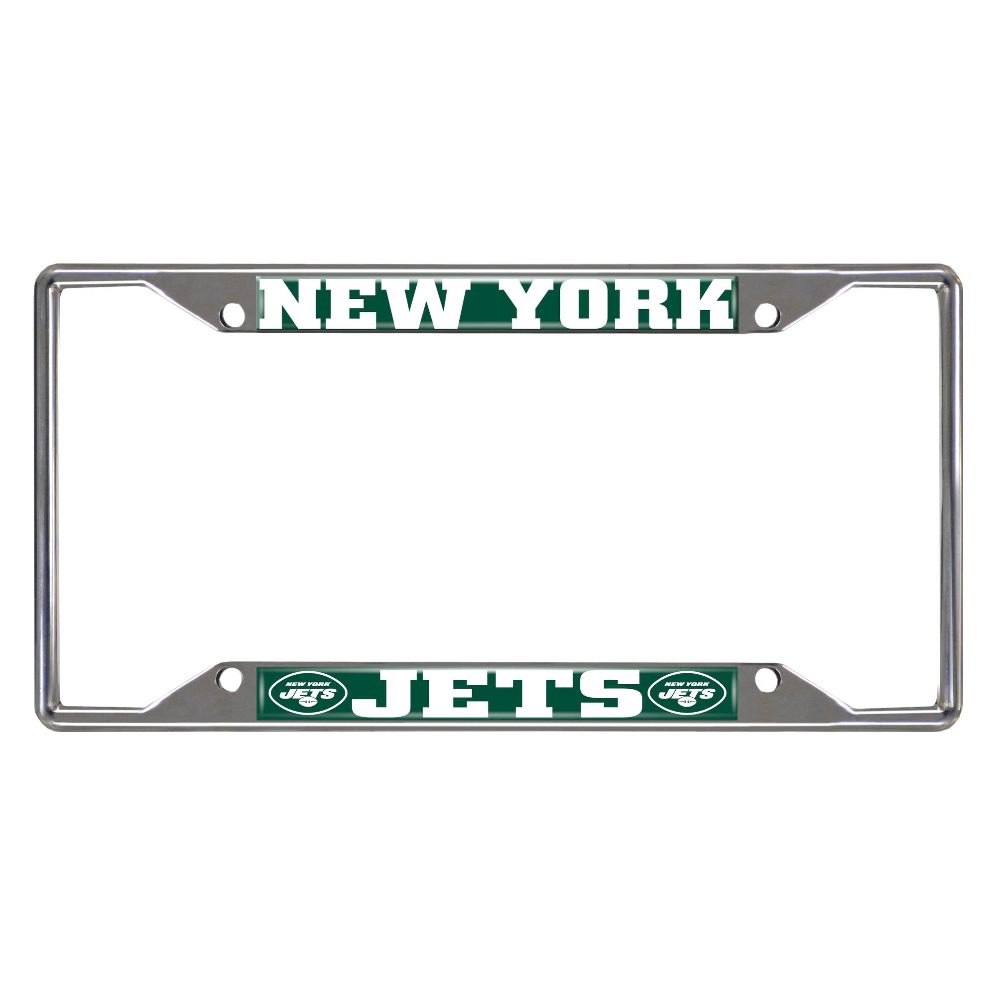New York Jets License Chrome Plate Frame | Logo Brands