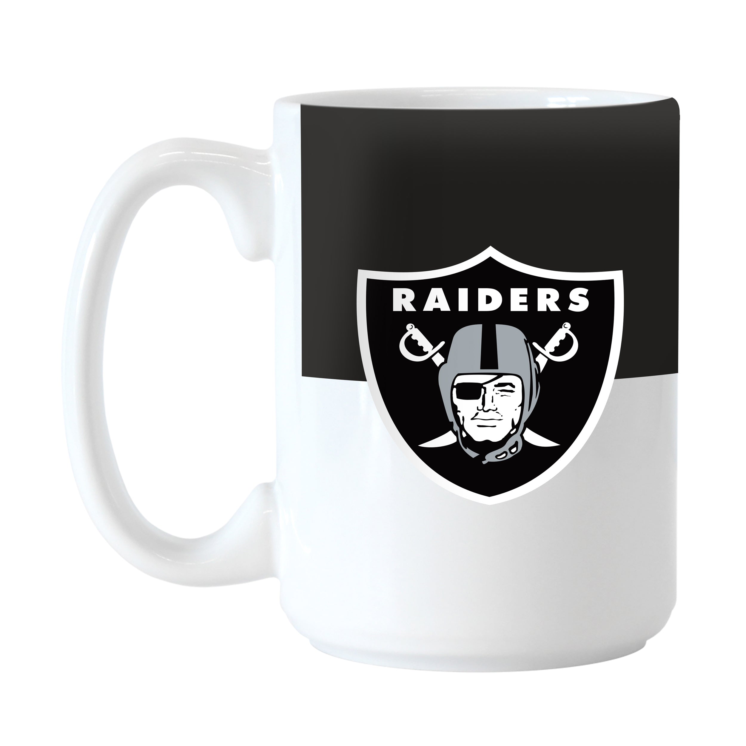 Las Vegas Raiders Colorblock 15oz Sublimated Mug | Logo Brands
