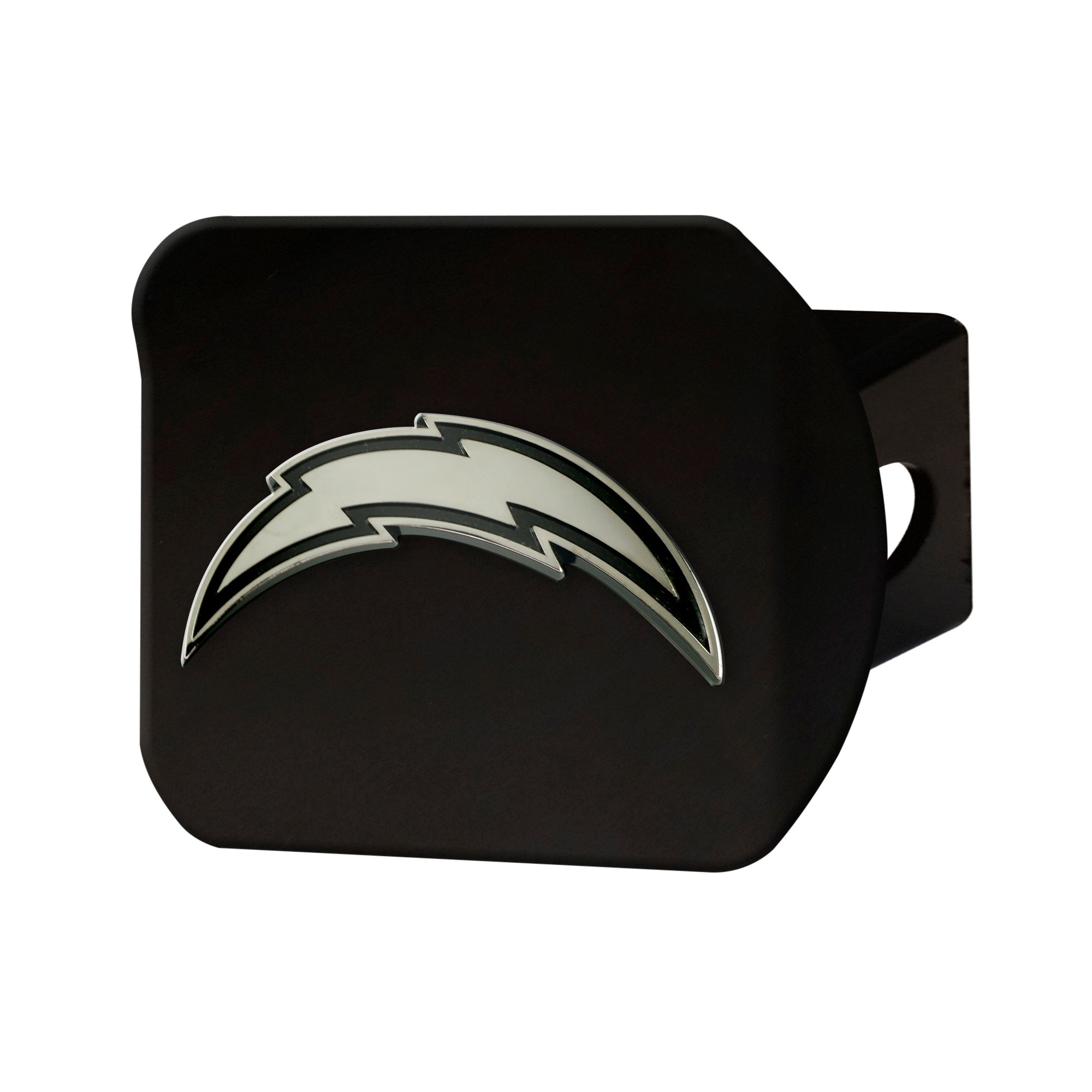 NFL - Los Angeles Chargers Chrome on Black Hitch Cover | Logo Brands