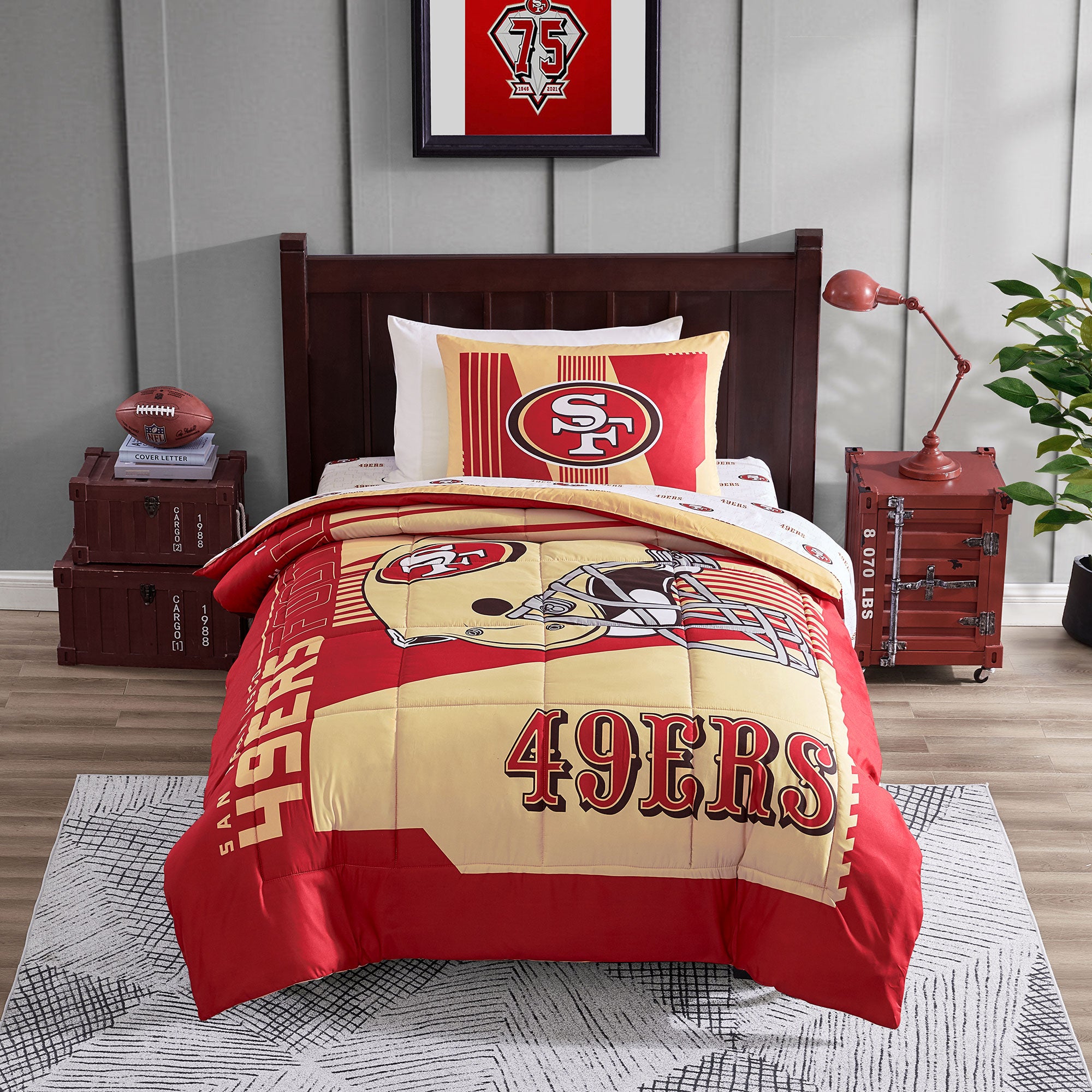 San Francisco 49ers Status Bed In A Bag Twin | Logo Brands