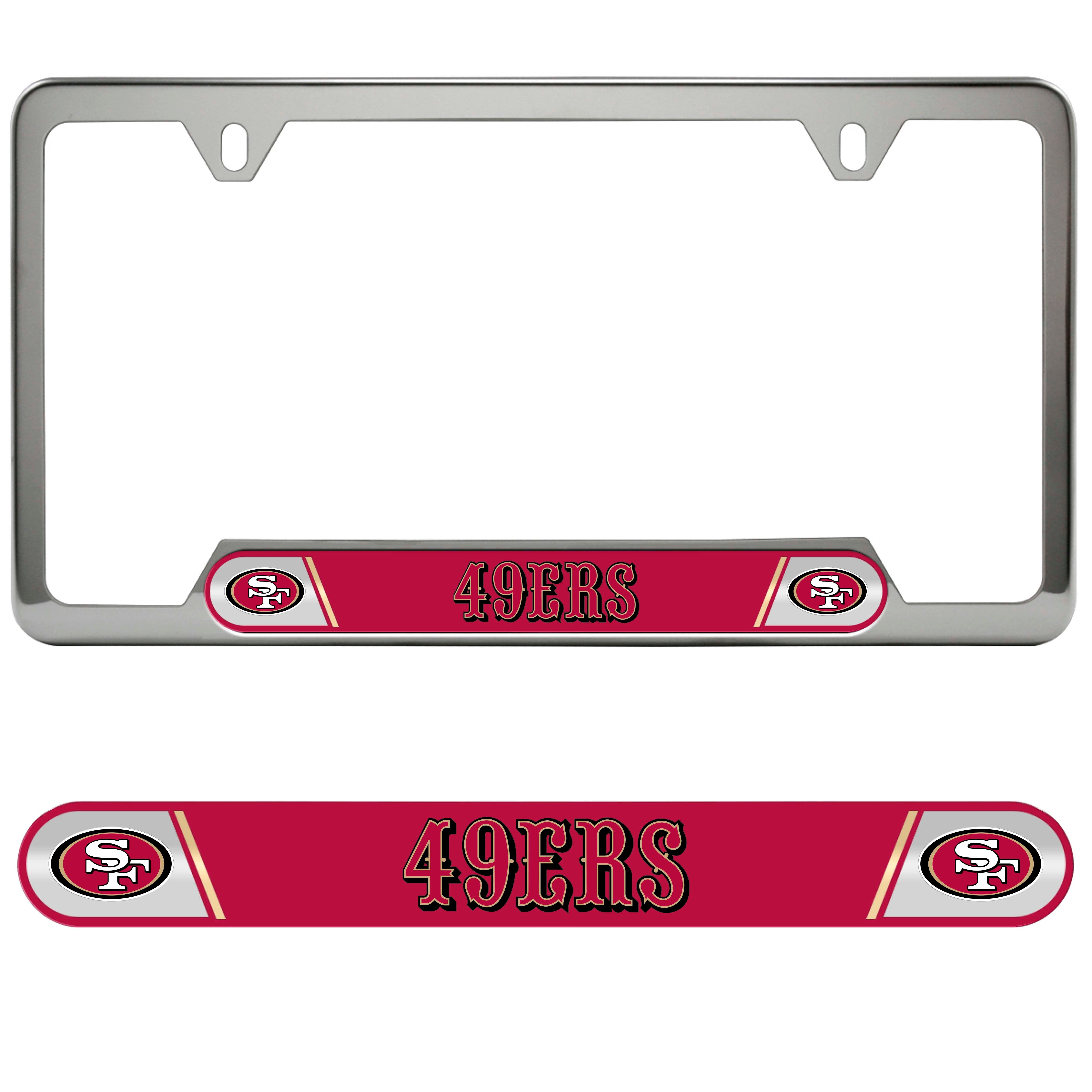 NFL - San Francisco 49ers Embossed License Plate Frame | Logo Brands