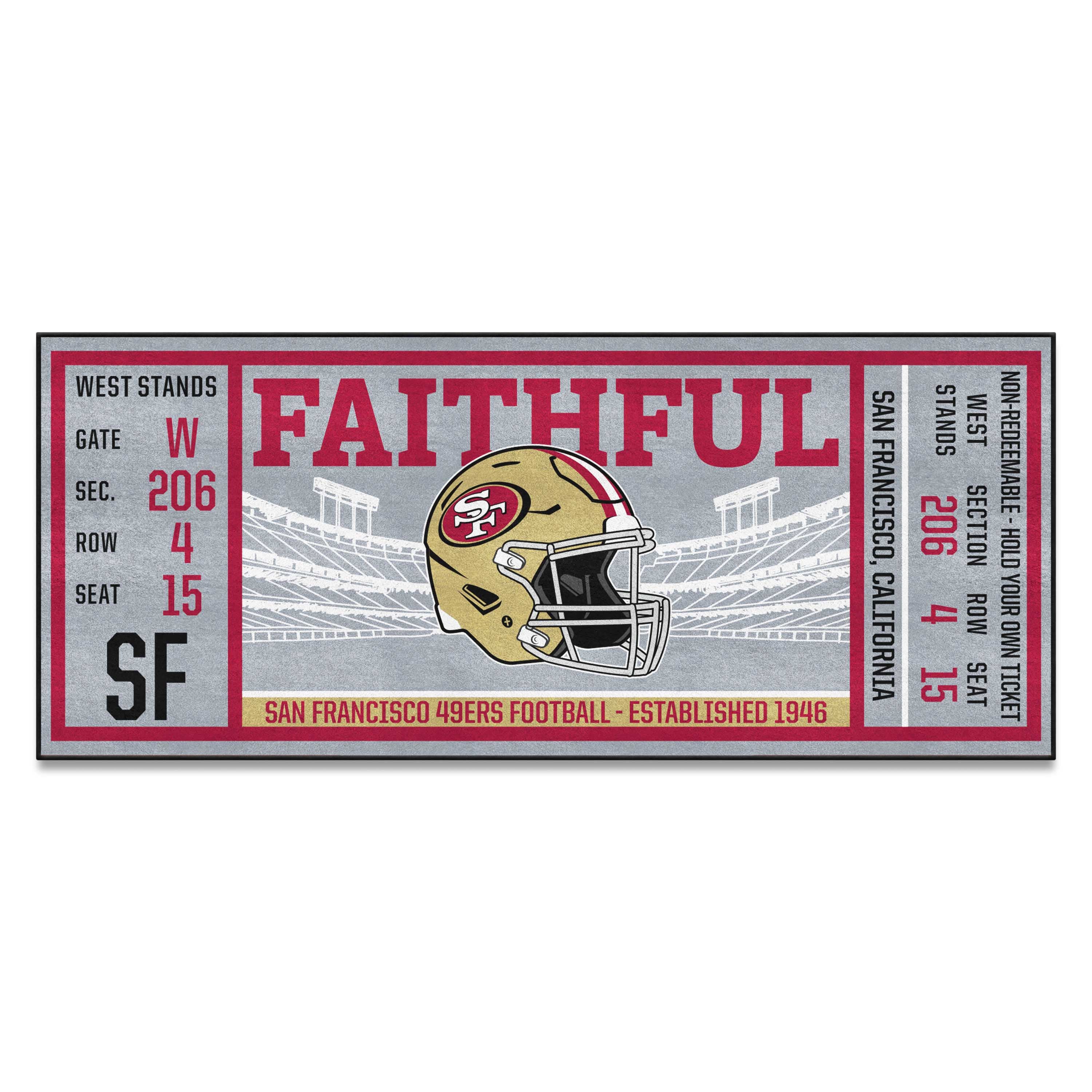 NFL - San Francisco 49ers Ticket Runner | Logo Brands