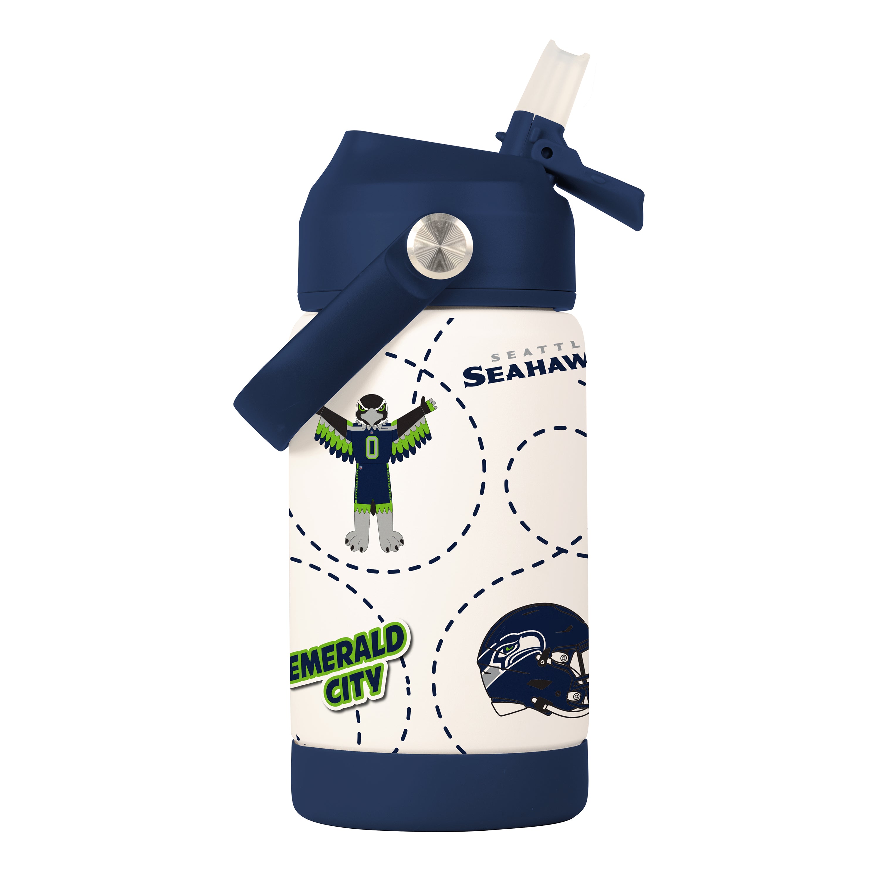 Seattle Seahawks 12oz Mascot SS Kids Bottle | Logo Brands